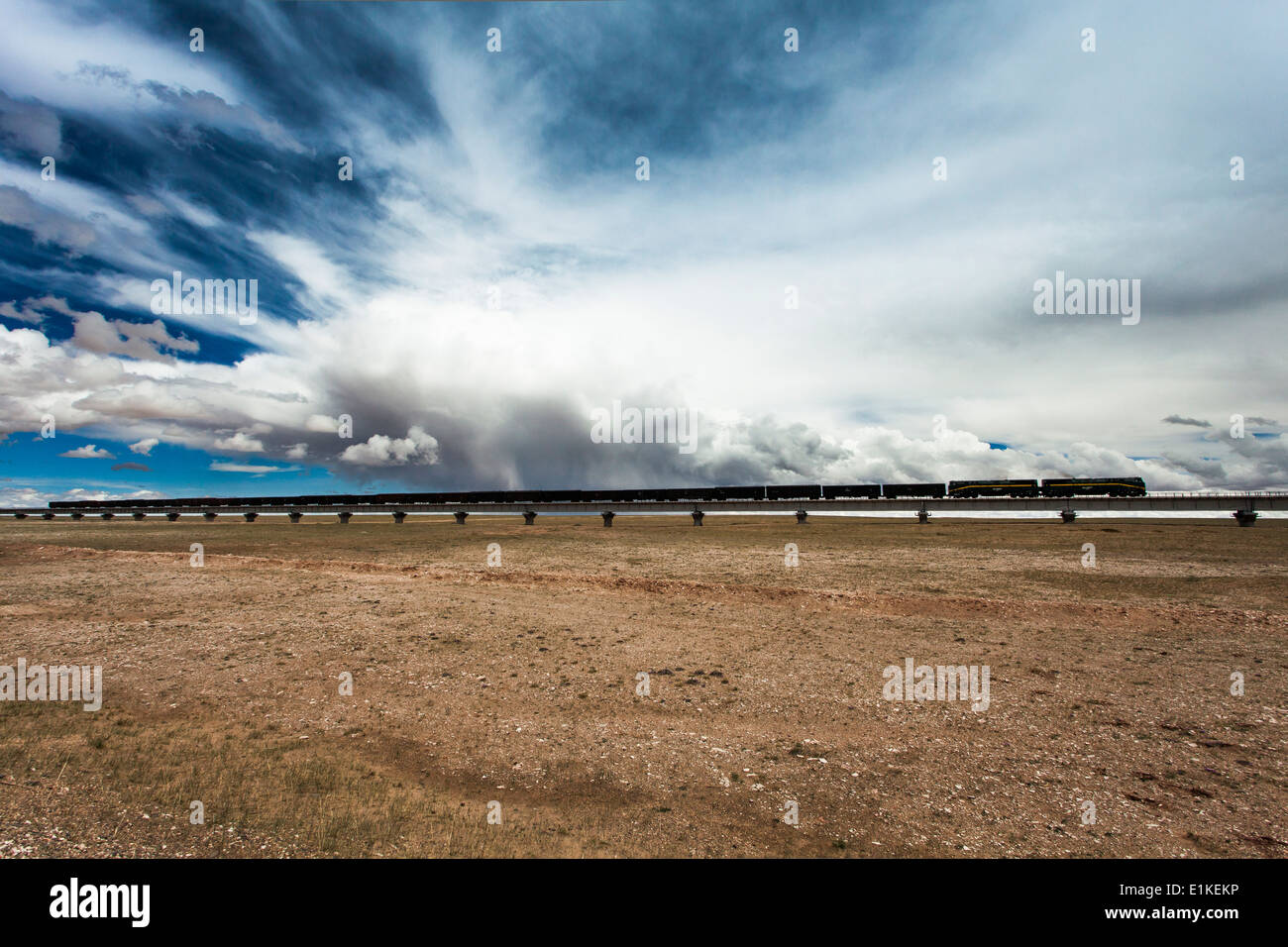 Railroad in Tibet, China Stock Photo - Alamy