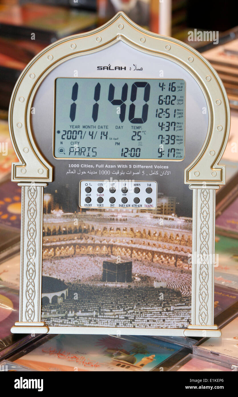Muslim prayer clock Stock Photo - Alamy