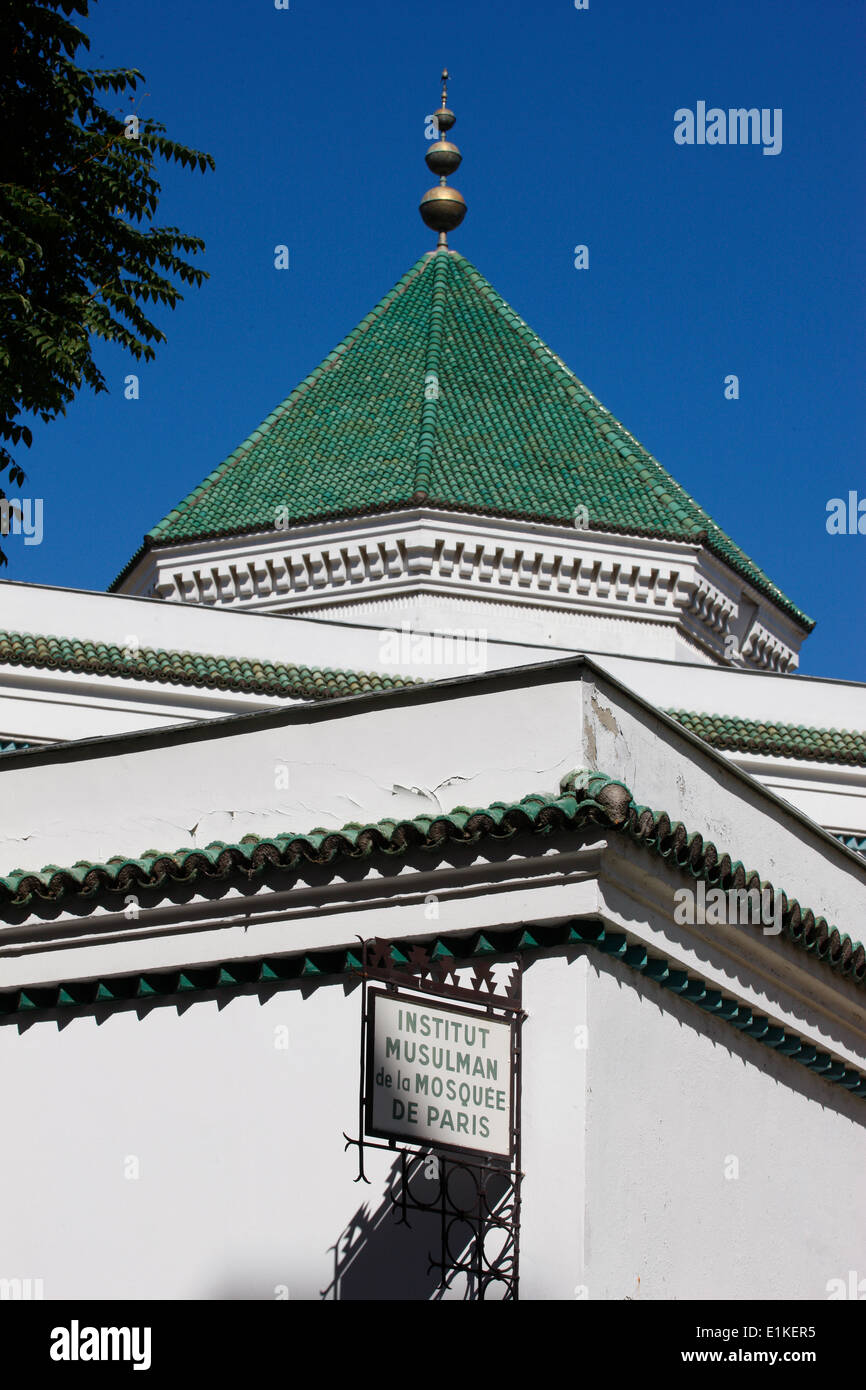 Paris Great Mosque Stock Photo - Alamy