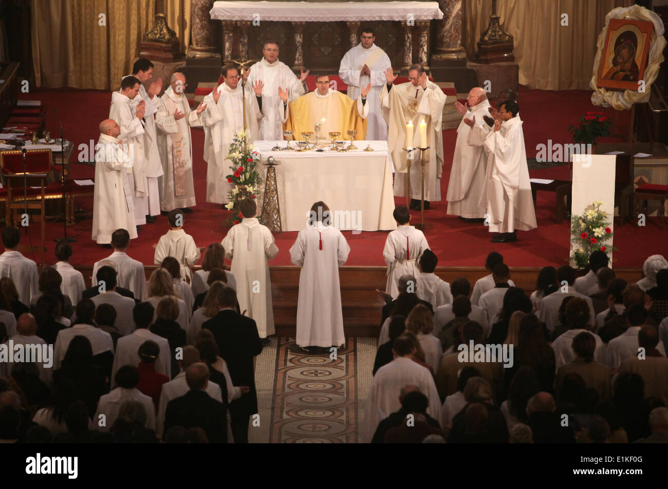Catholic Confirmation Ceremony High Resolution Stock Photography and ...