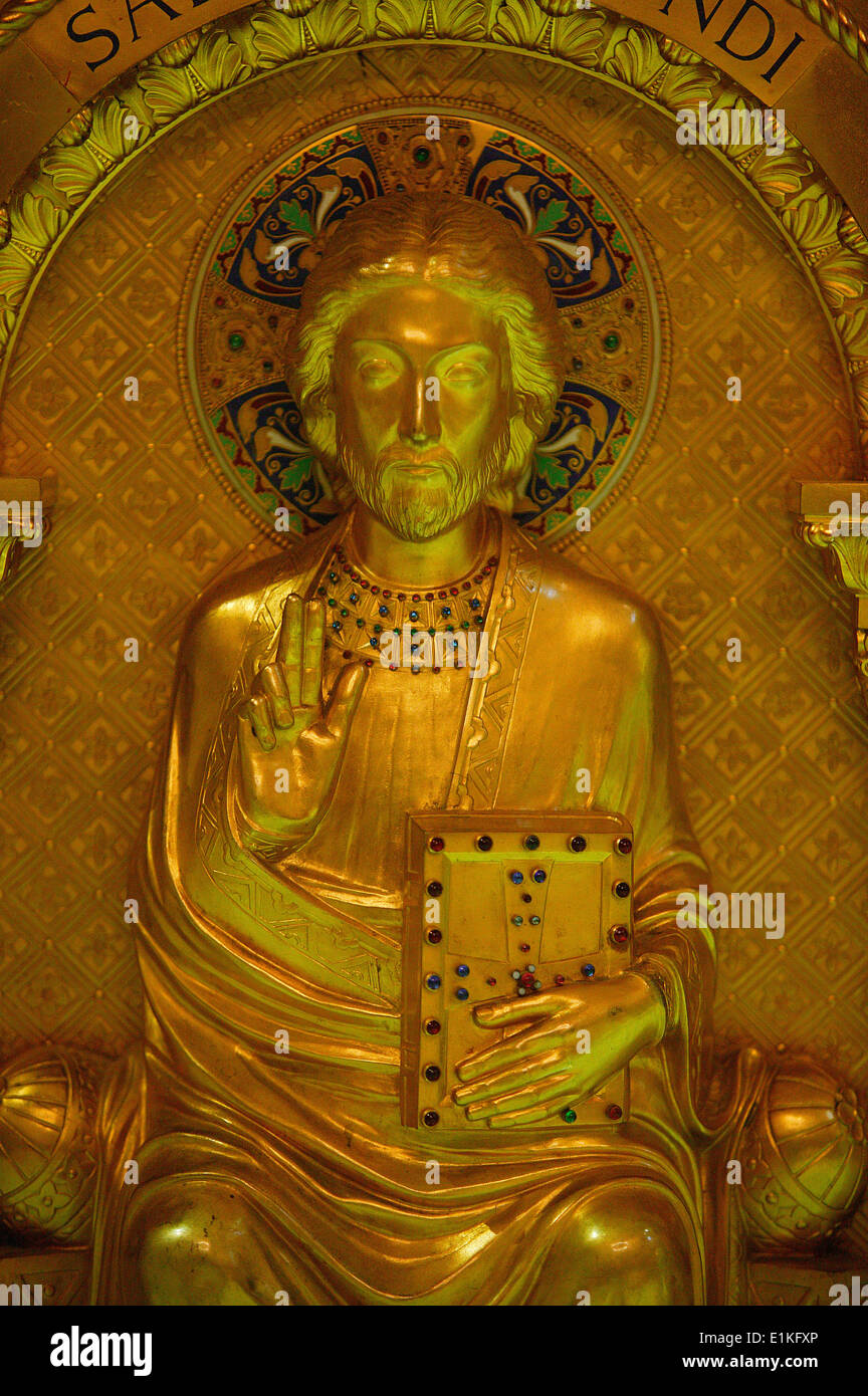 Christ savior. Saint-Martin d'Ainay church Stock Photo - Alamy