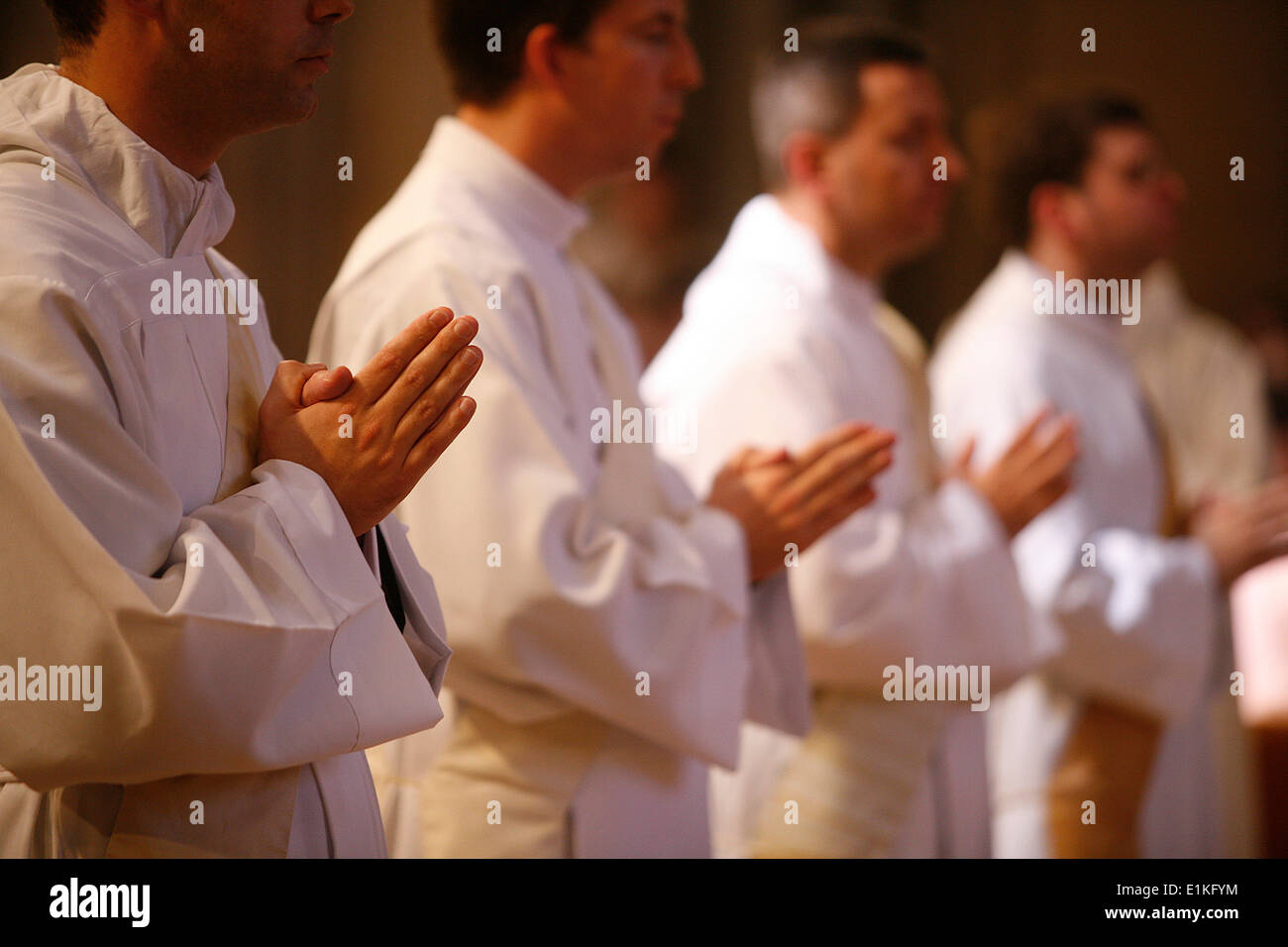 Priest ordination mass in Saint-Jean cathedral Stock Photo - Alamy