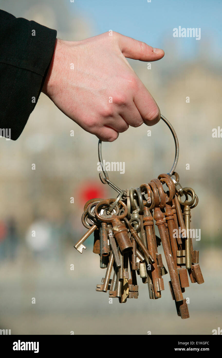 Notre Dame de Paris cathedral keys Stock Photo - Alamy