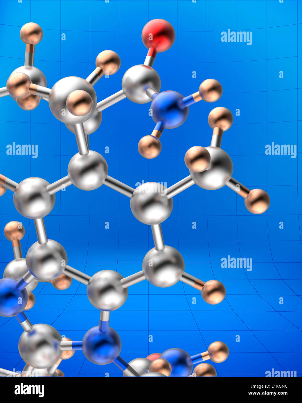 Generic molecule computer artwork Stock Photo - Alamy