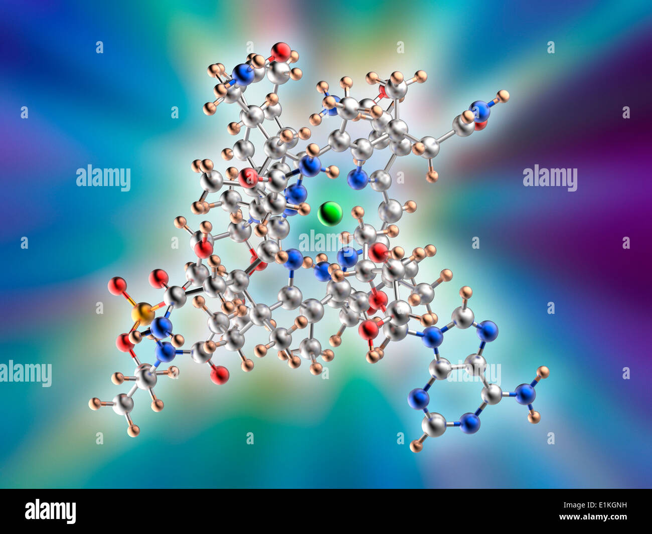 Vitamin B12 molecular model Vitamin B12(cobalamin) is an essential ...