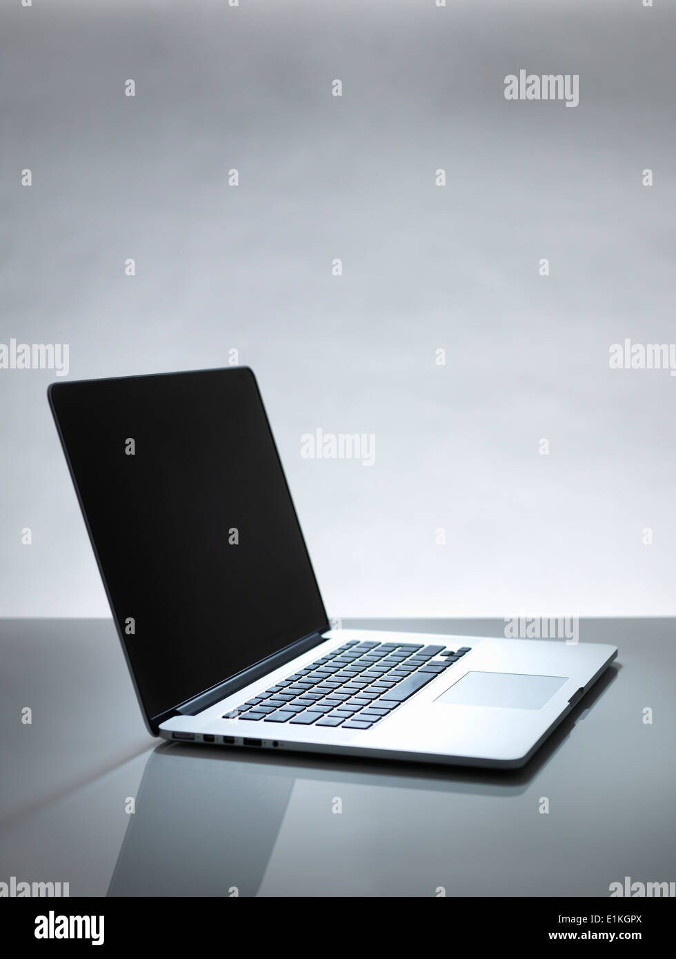 Open laptop studio shot Stock Photo - Alamy