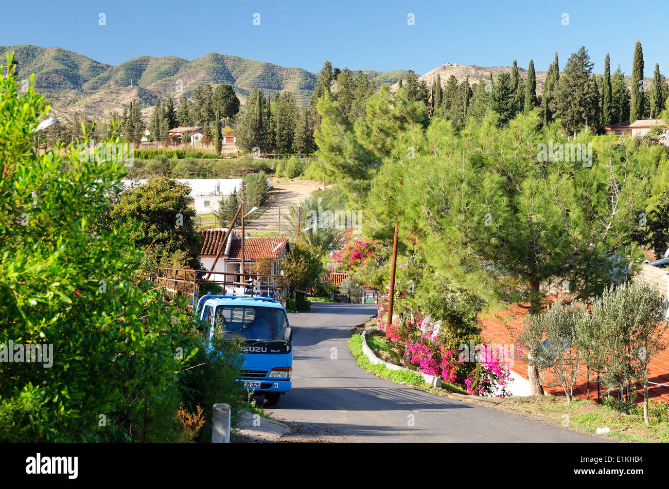 Street view in Lefka, Northern Cyprus Stock Photo - Alamy