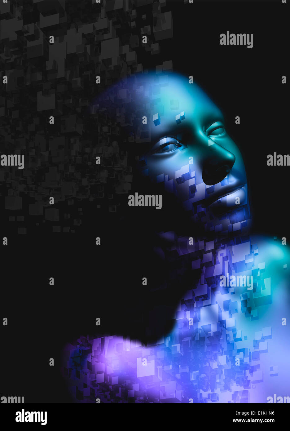 Artwork of cyborg Stock Photo - Alamy