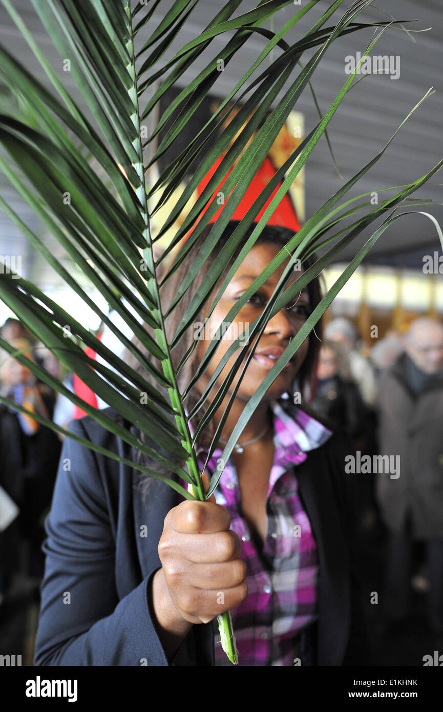Palm sunday celebration Stock Photo - Alamy
