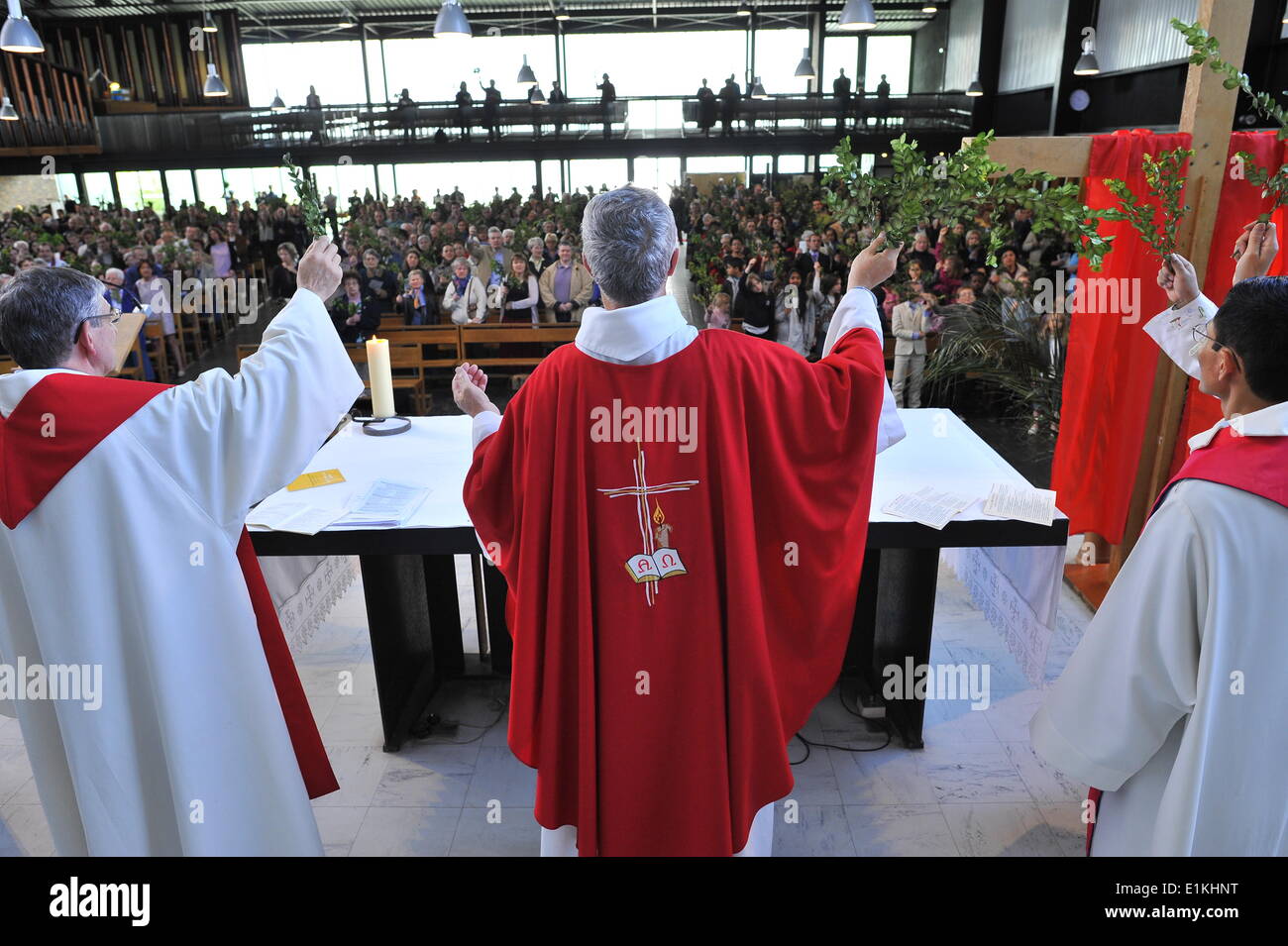 Palm sunday celebration Stock Photo - Alamy