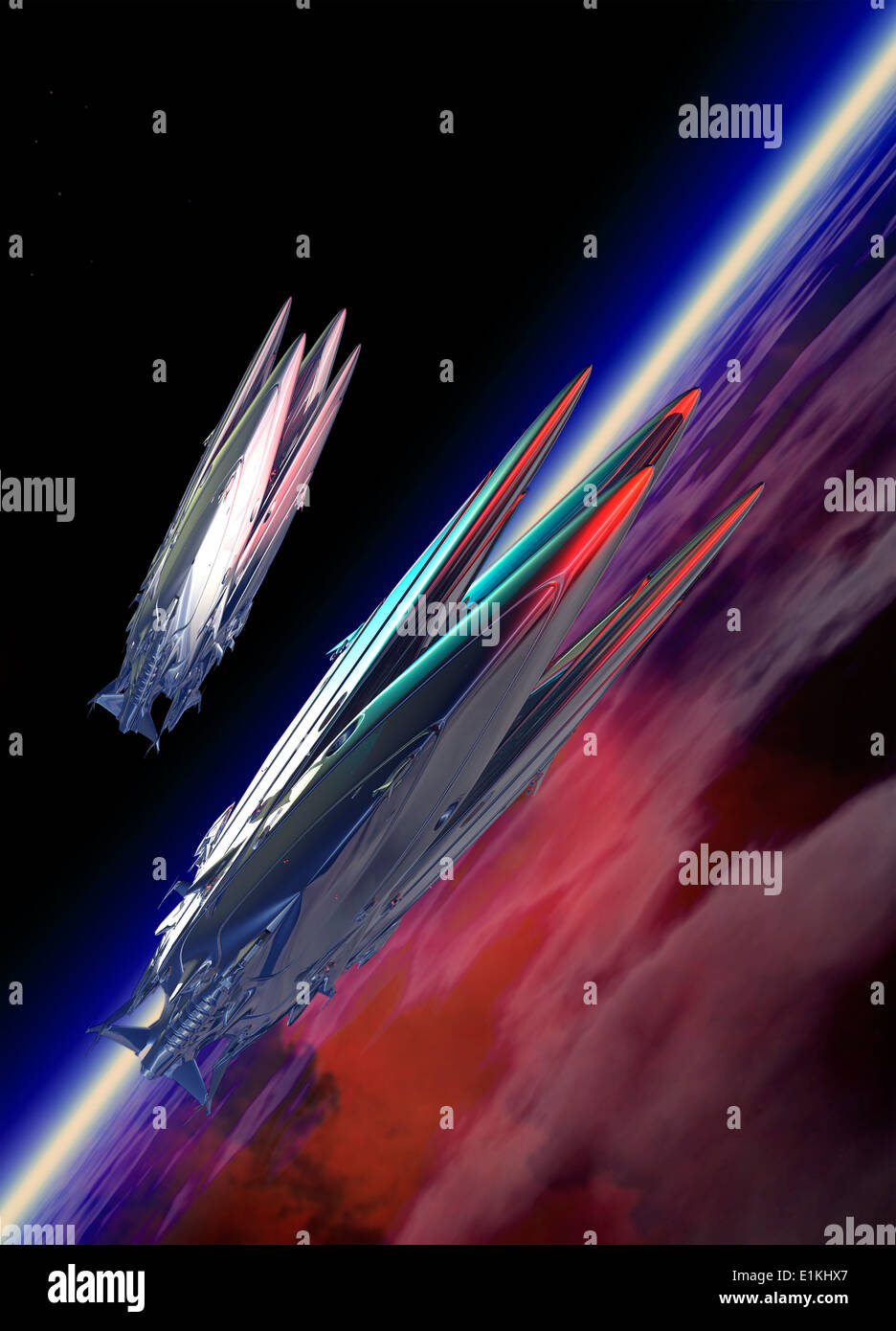 Spacecraft in space hi-res stock photography and images - Alamy
