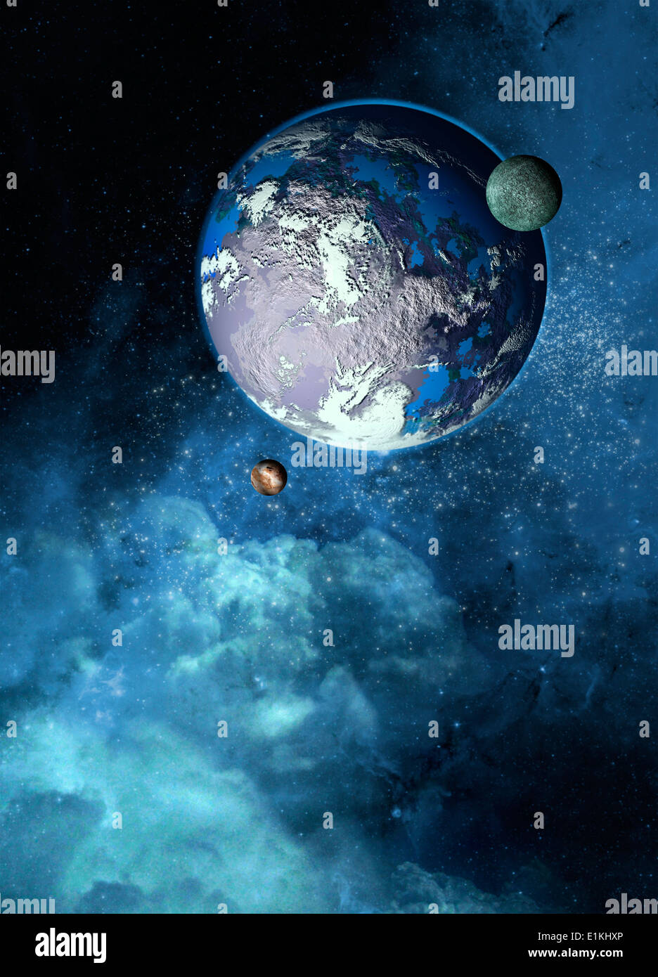 Earth And It S The Two Moons