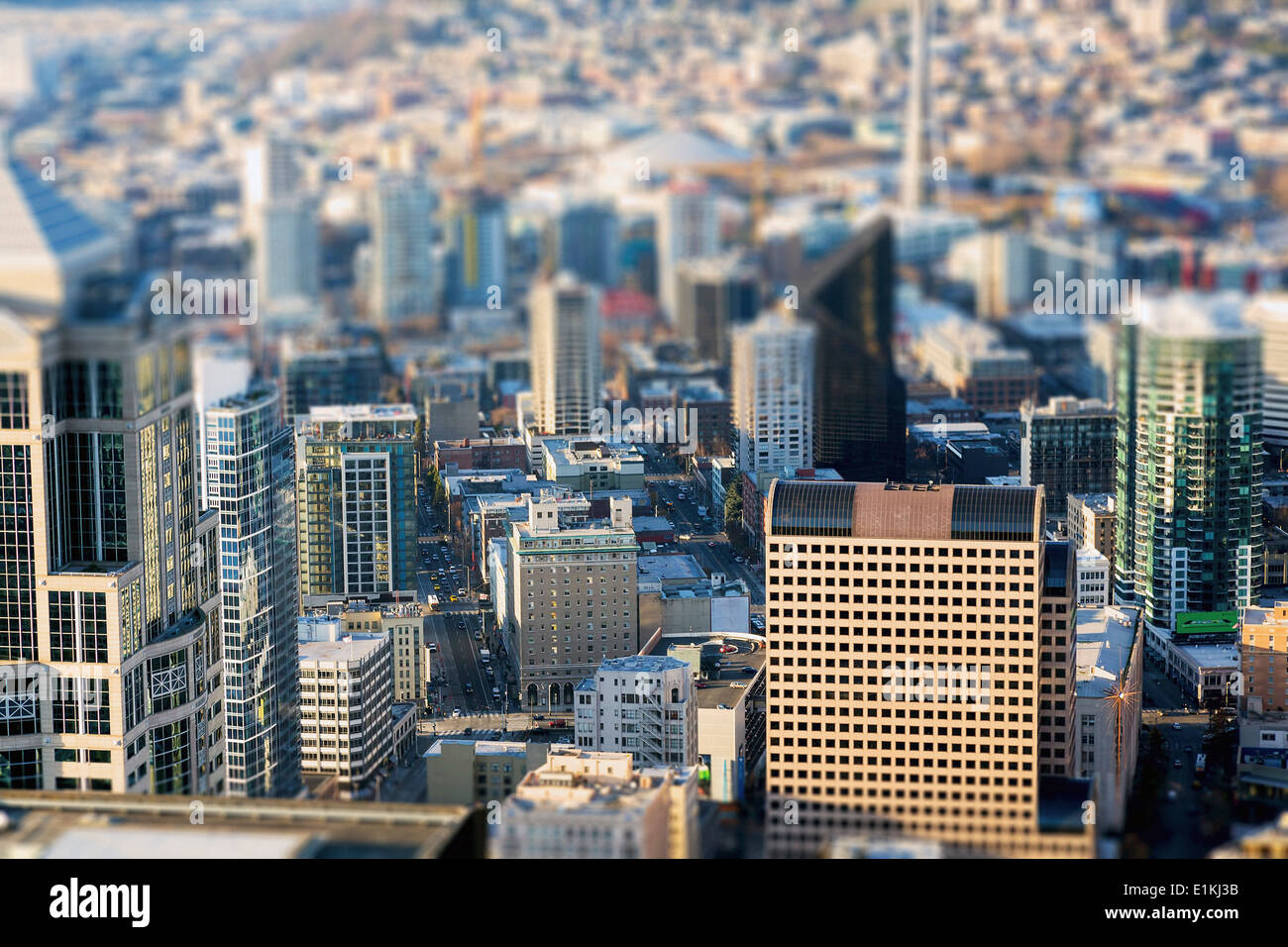 Skyscrapers downtown Seattle Washington State USA Stock Photo - Alamy