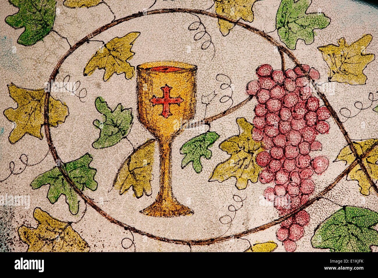 Orthodox coptic church stained glass Stock Photo - Alamy