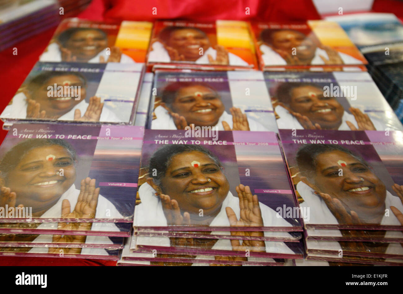 CDs of Amma, Mata Amritanandami, a Hindu guru Stock Photo - Alamy