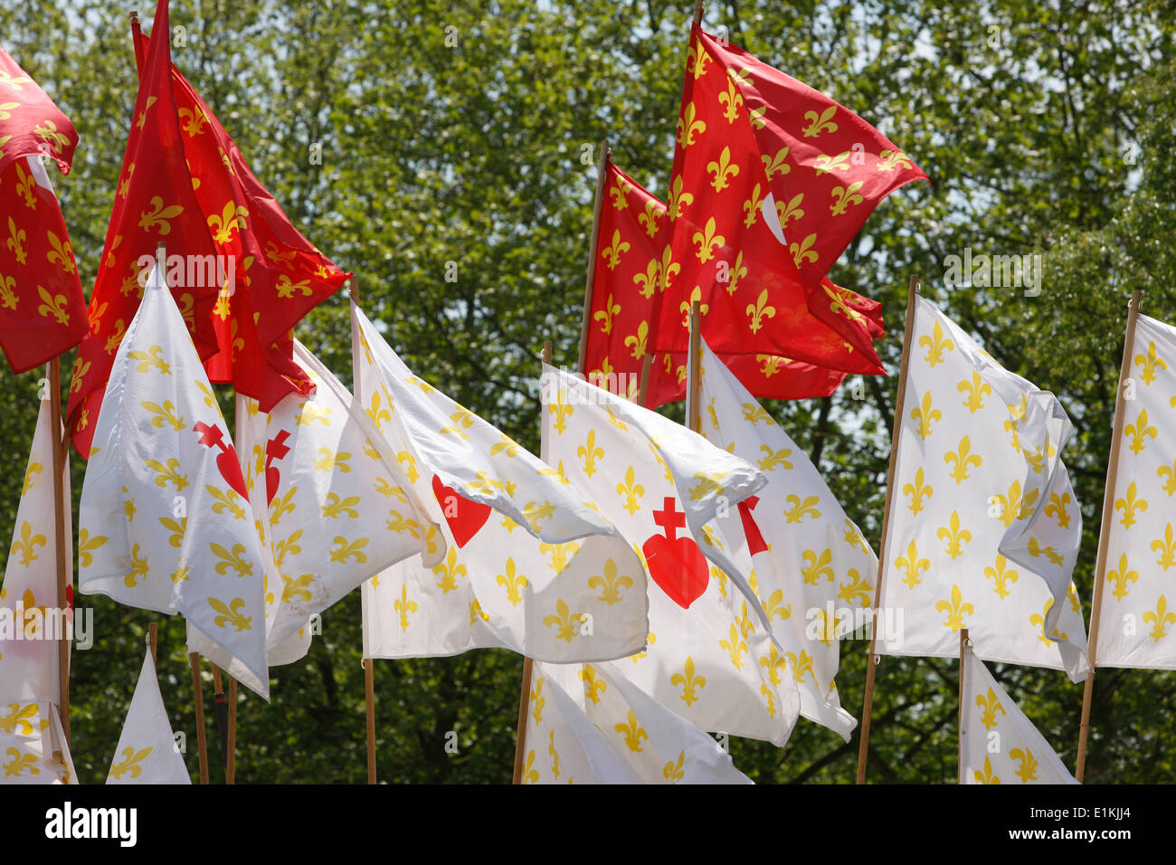 Traditionalist catholic banners Stock Photo - Alamy
