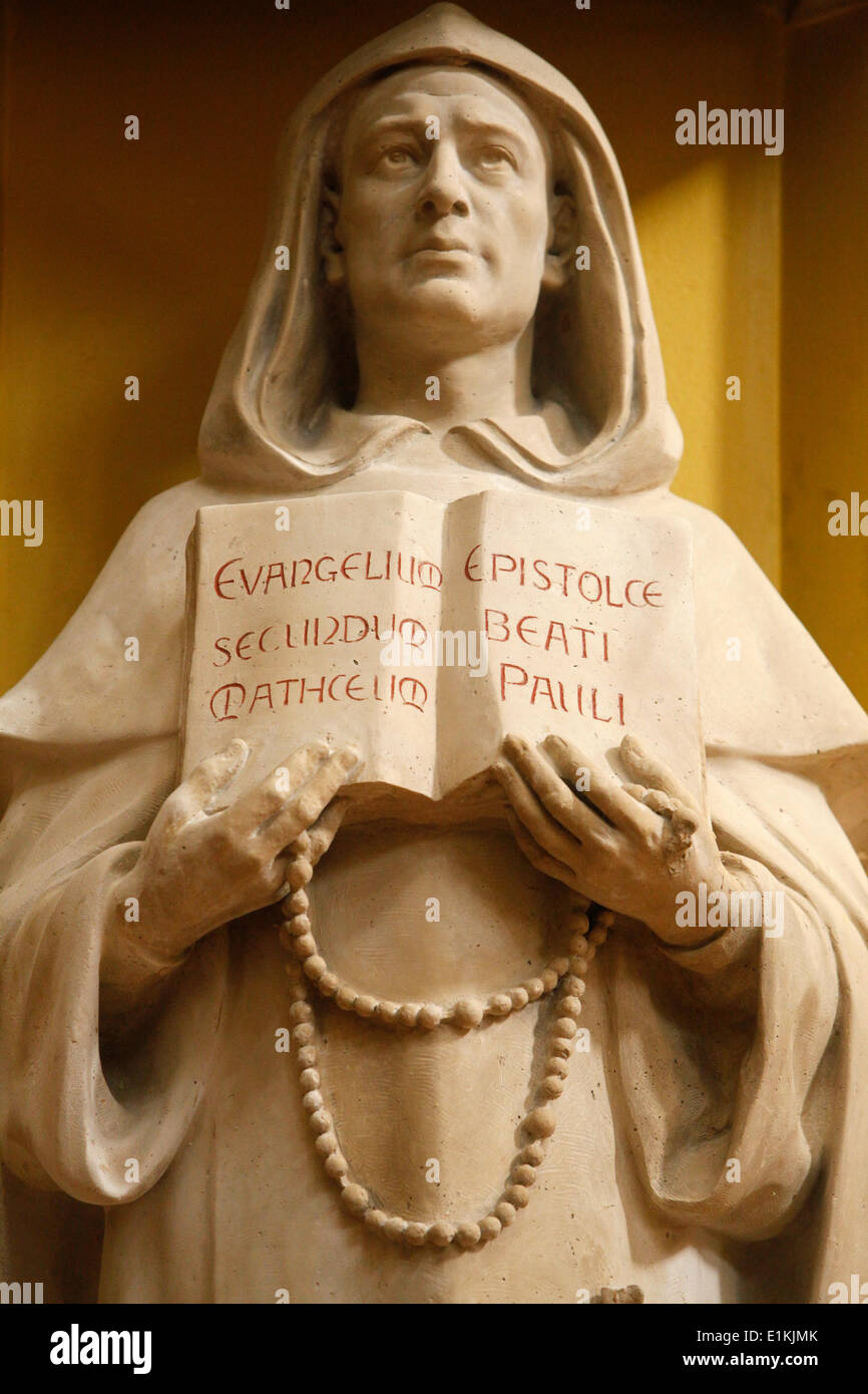 Paris, France Saint-Dominique church Statue : Saint Dominique Stock ...