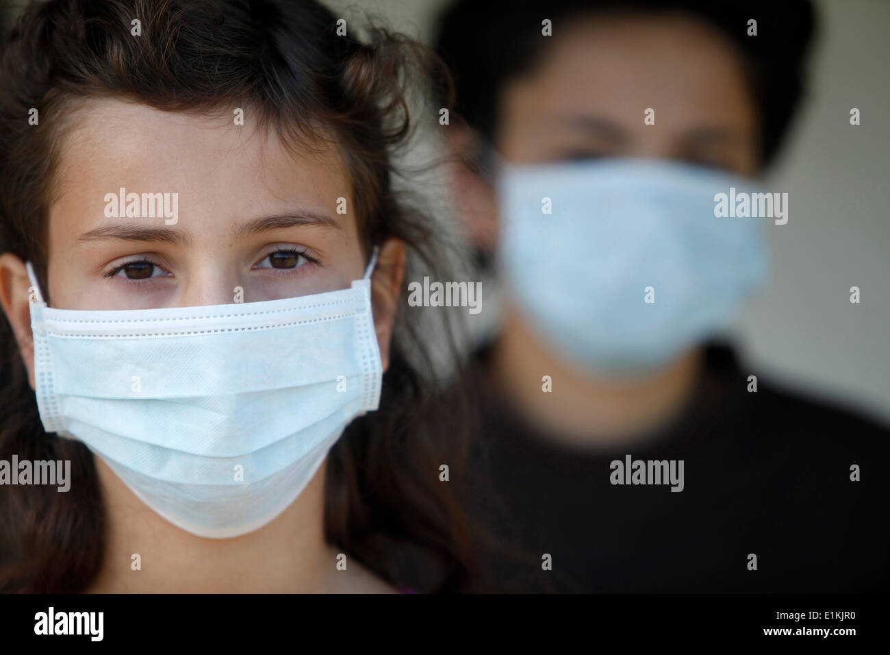 Children wearing protection masks Stock Photo - Alamy