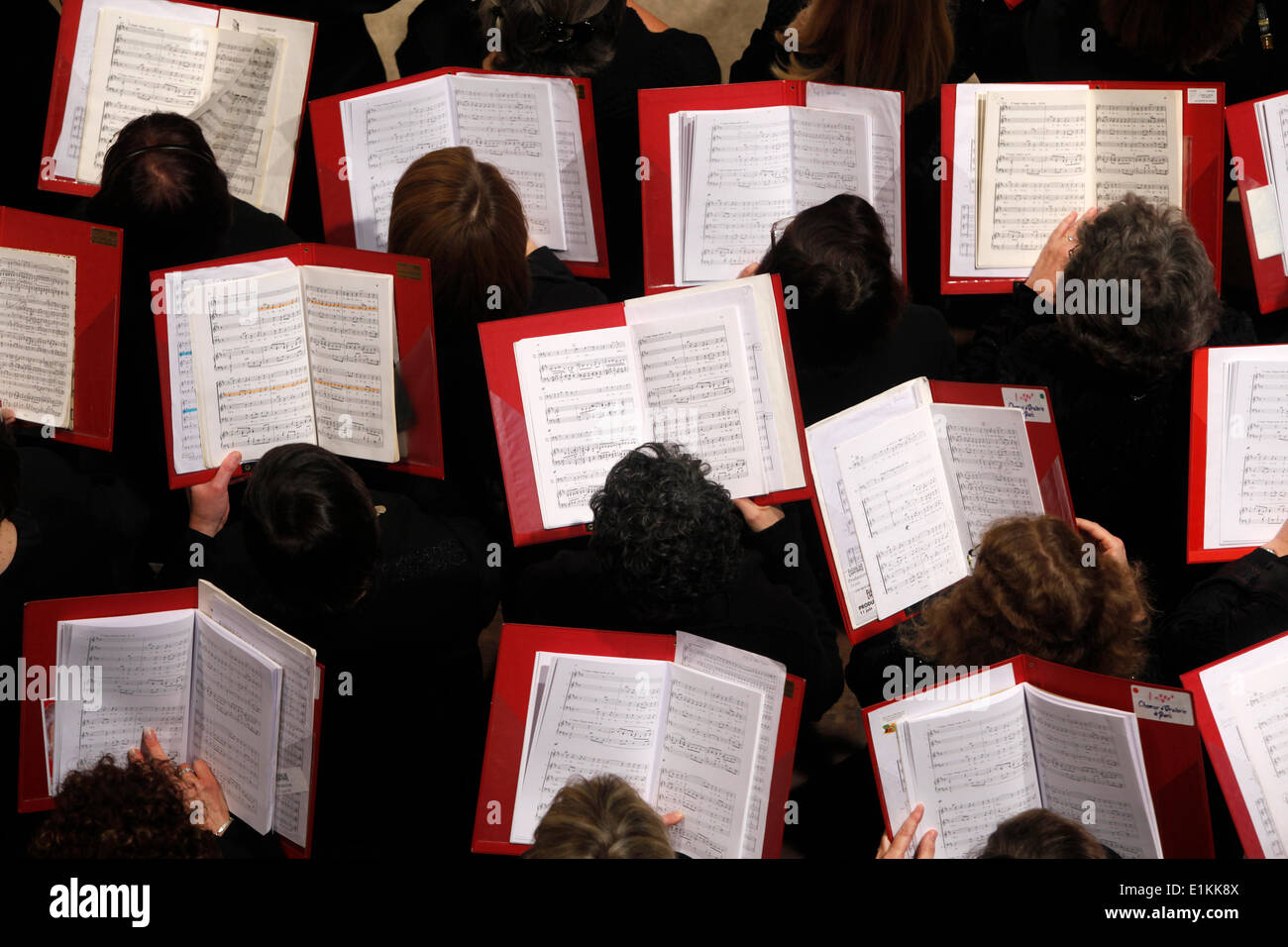 Concert in St. Etienne du Mont church, Paris Stock Photo - Alamy