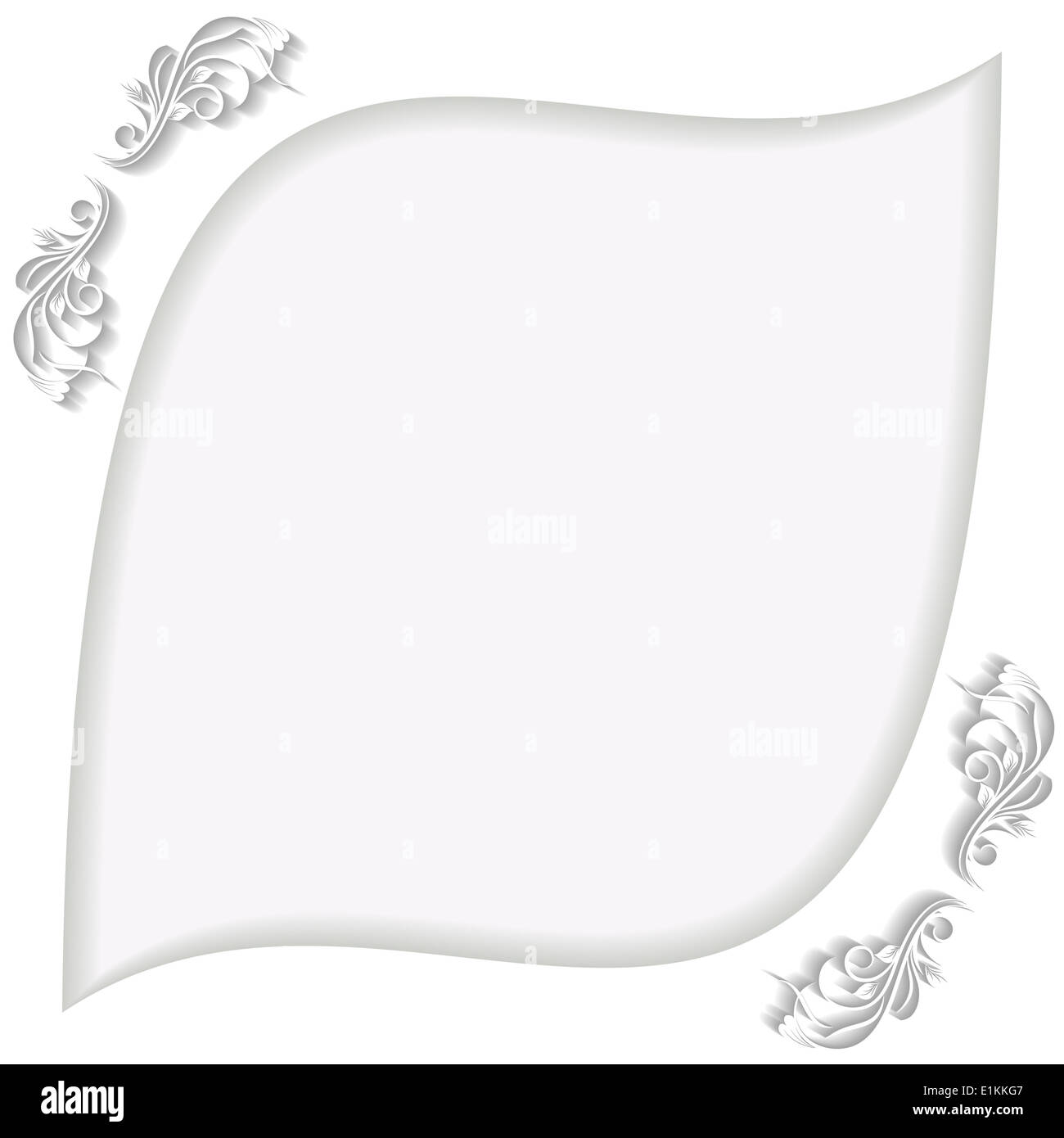 curve white frame Stock Photo - Alamy