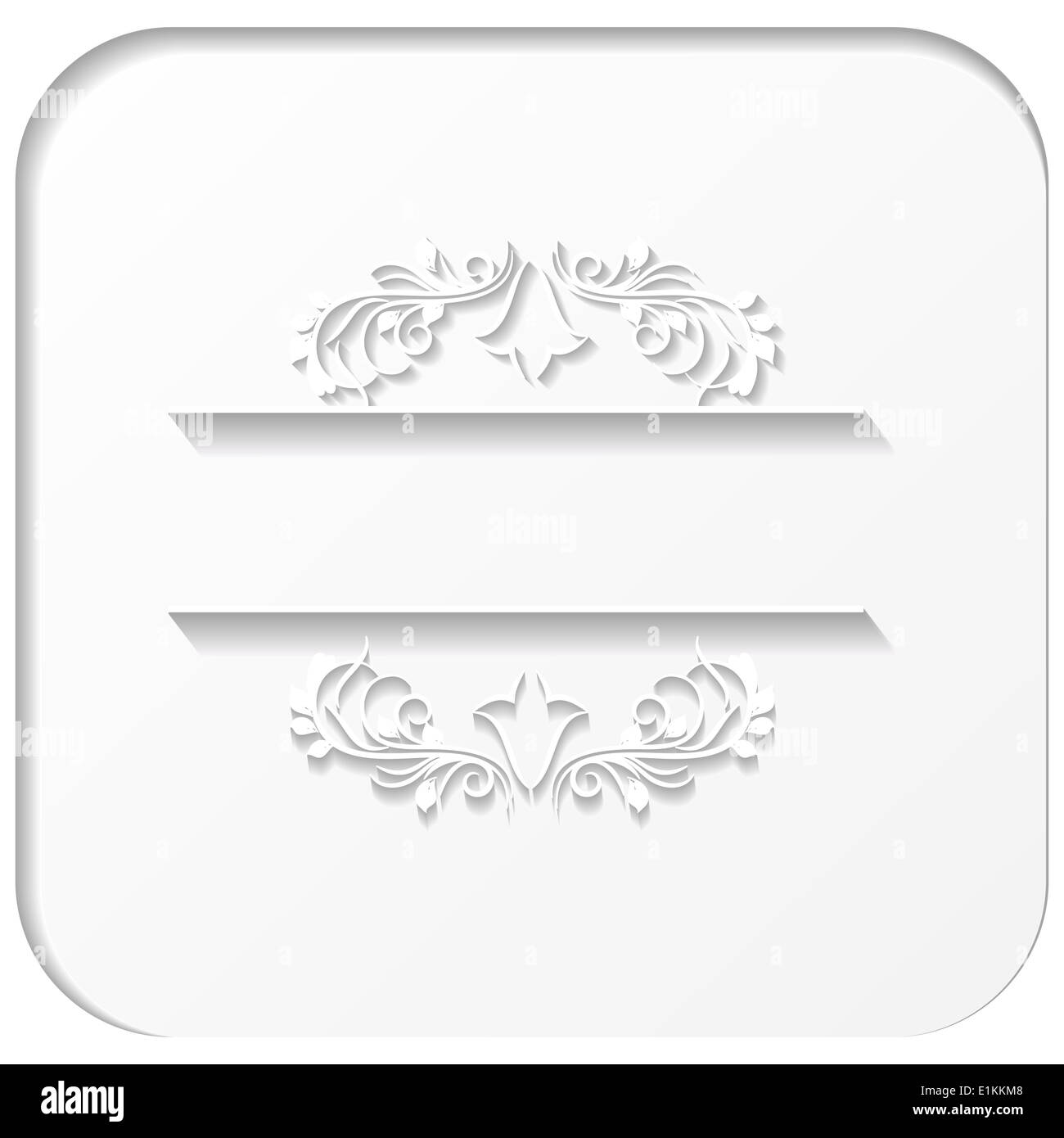 white invitation card Stock Photo - Alamy