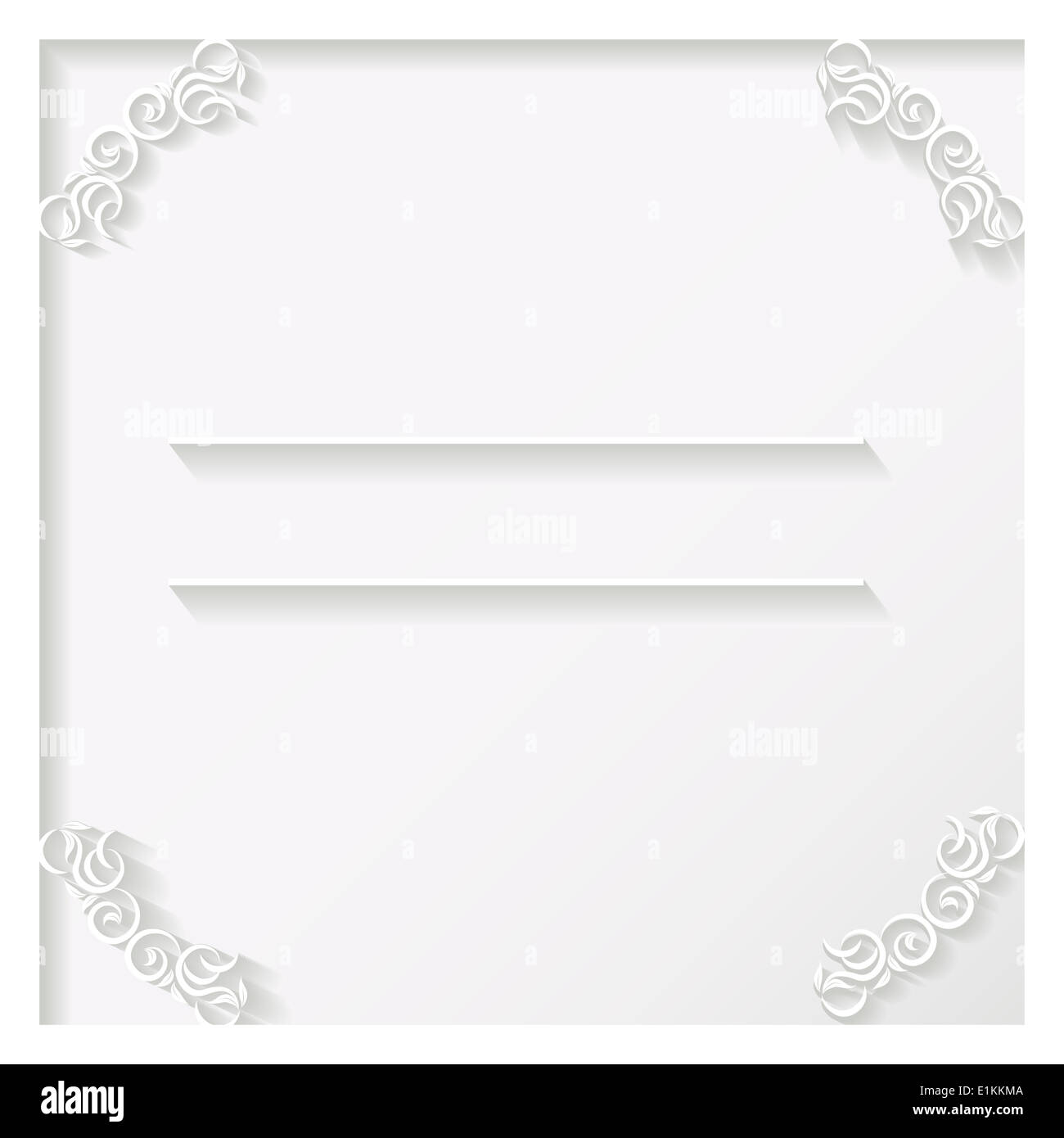 white invitation card Stock Photo - Alamy