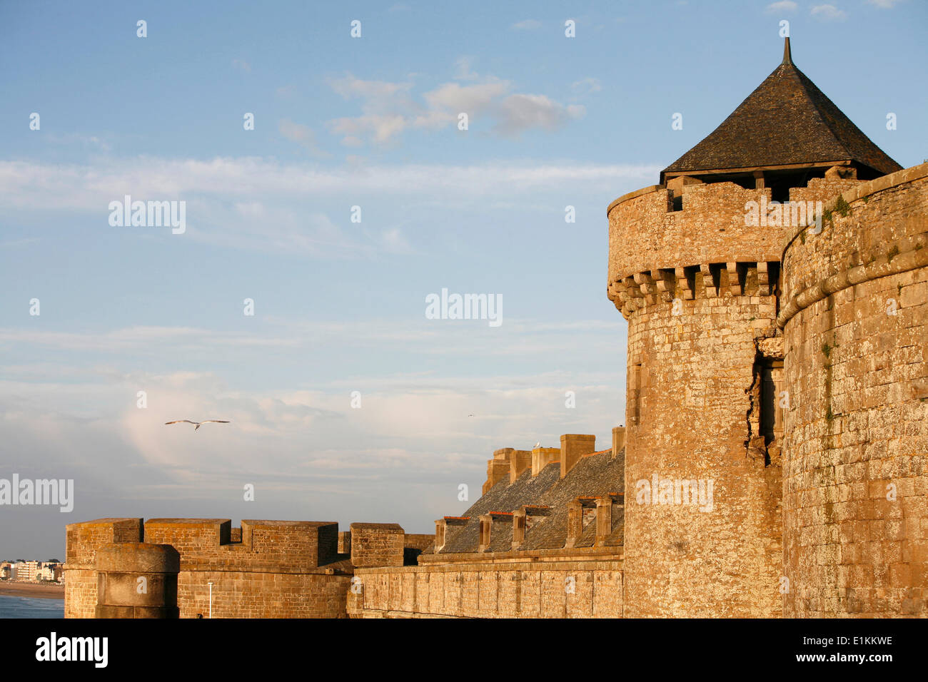 Saint-Malo city wall Stock Photo - Alamy