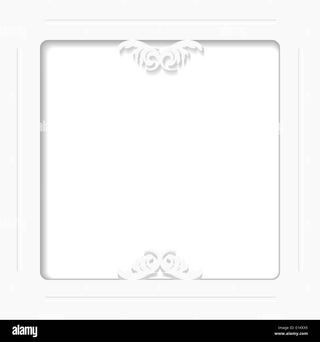 Corner flower frame Black and White Stock Photos & Images - Alamy
