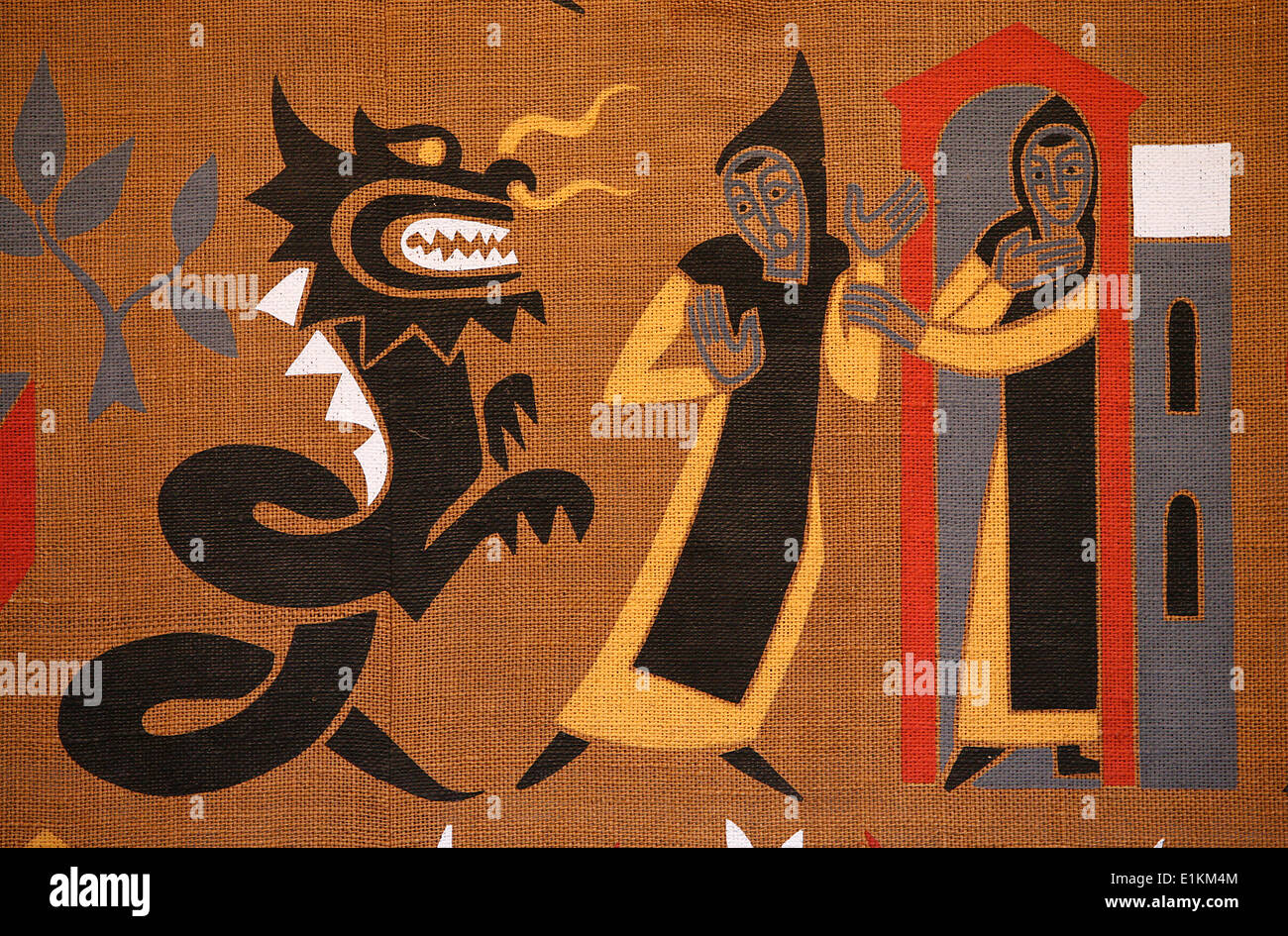 Tapestry in Saint-Pierre de Solesmes abbey : Life of Saint Benedict ...