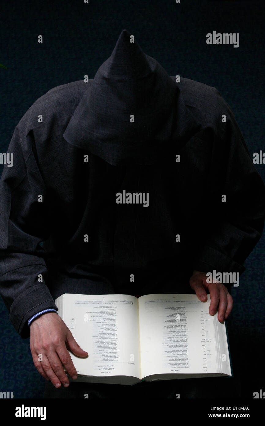 Monk reading the Bible Stock Photo - Alamy