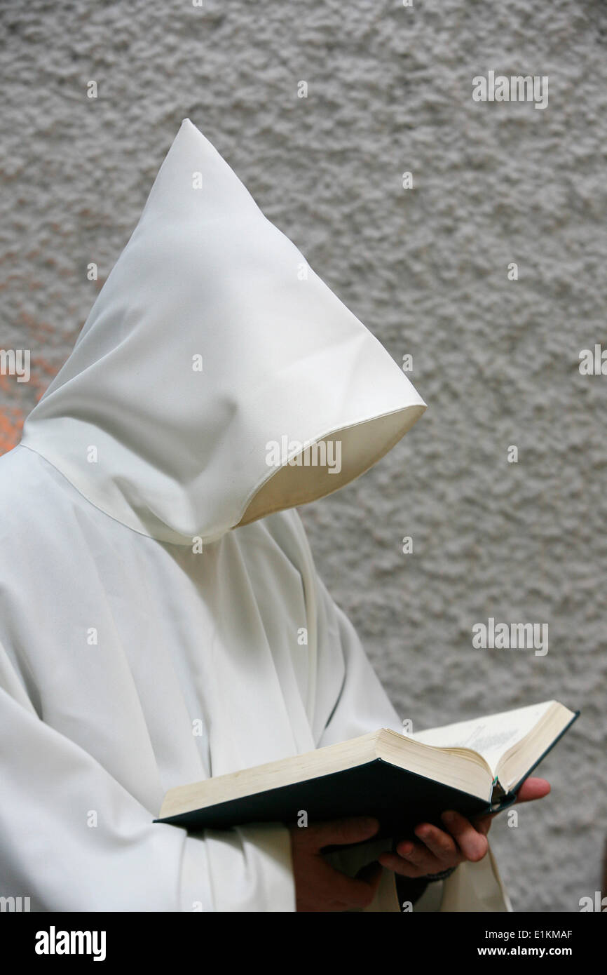 Monk reading the Bible Stock Photo - Alamy