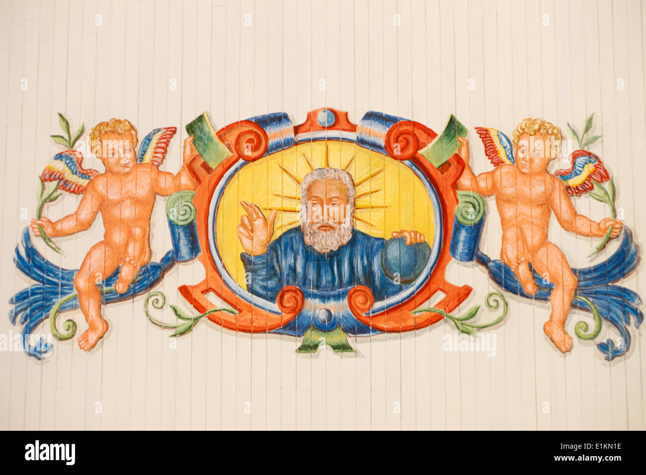 Baroque painting : God and angels Stock Photo - Alamy