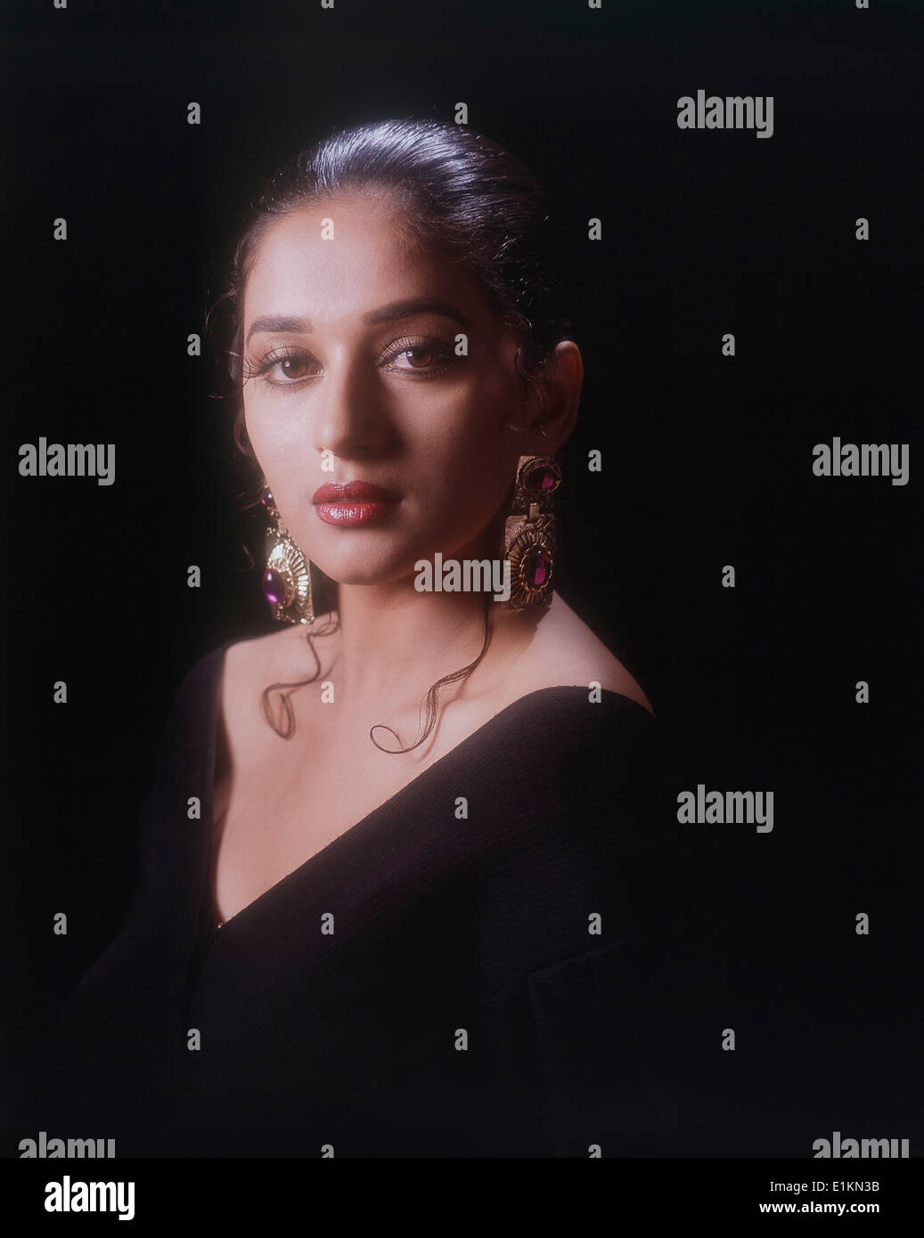 Portrait indian film actress madhuri hi-res stock photography and ...