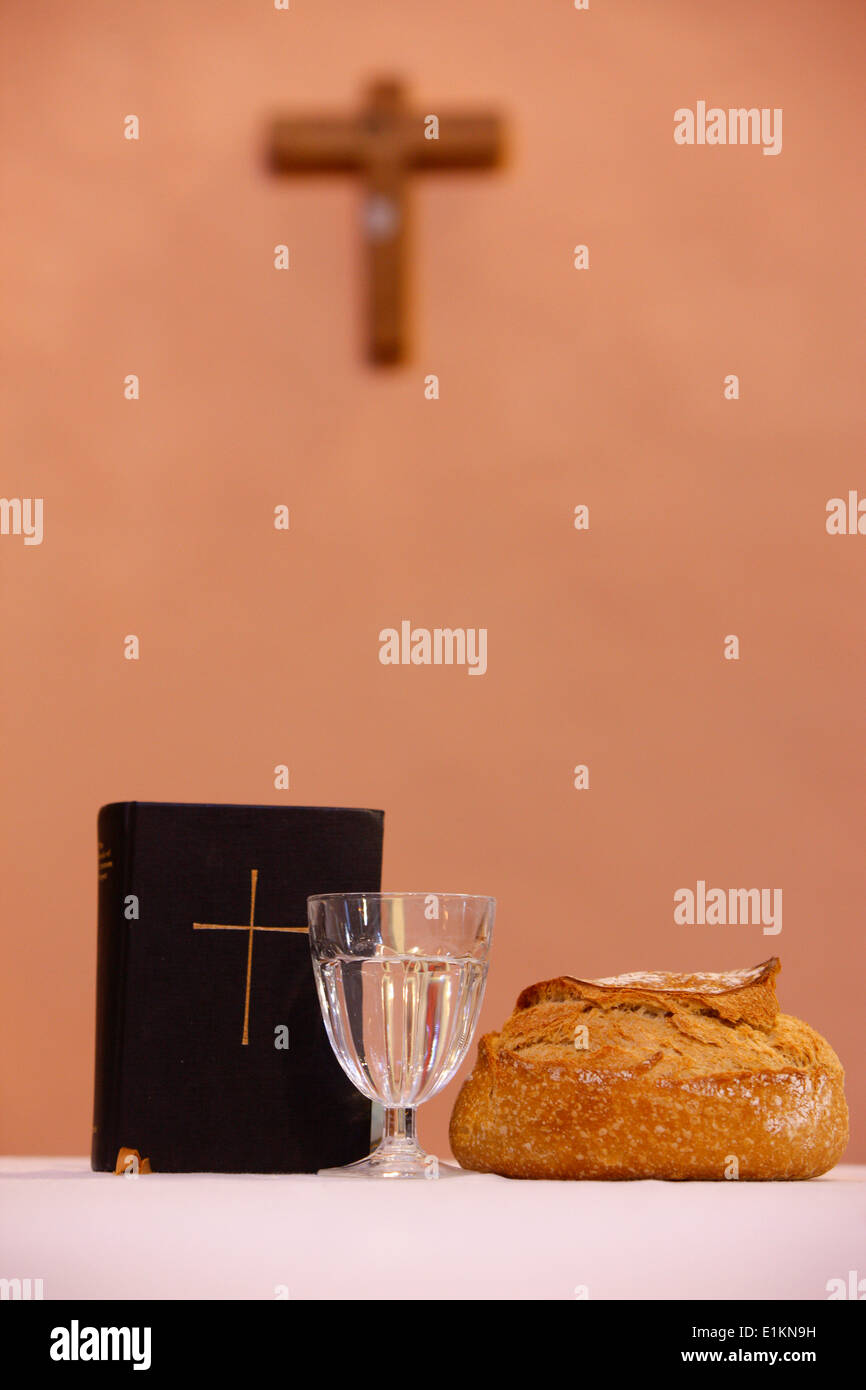 Bread and water during Lent Stock Photo - Alamy