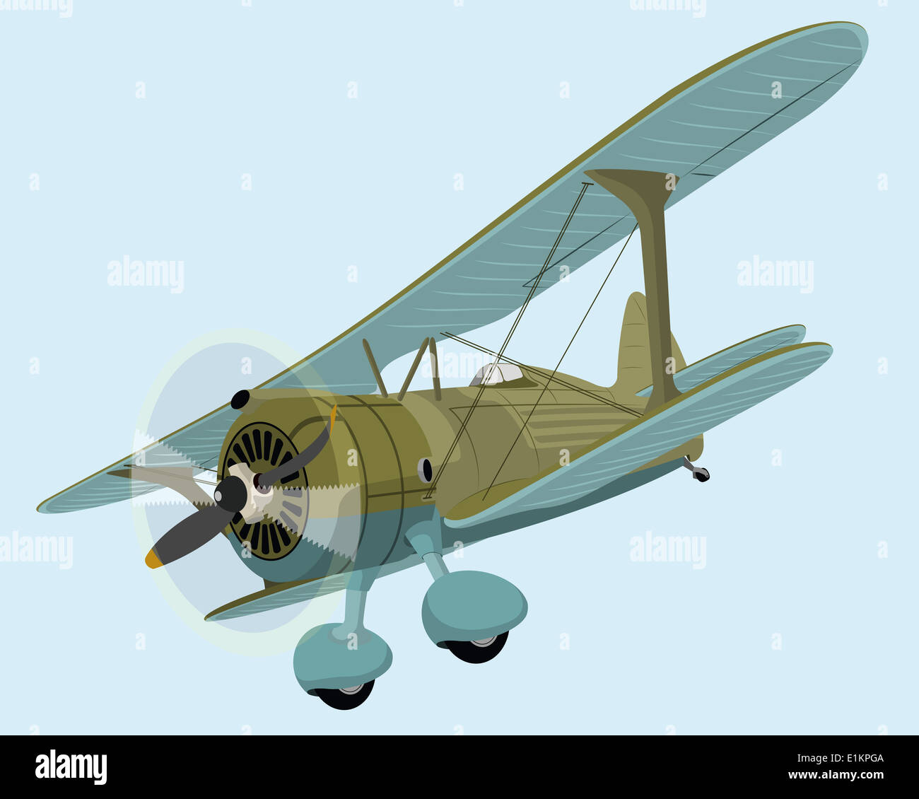 Old airplane cartoon hi-res stock photography and images - Alamy