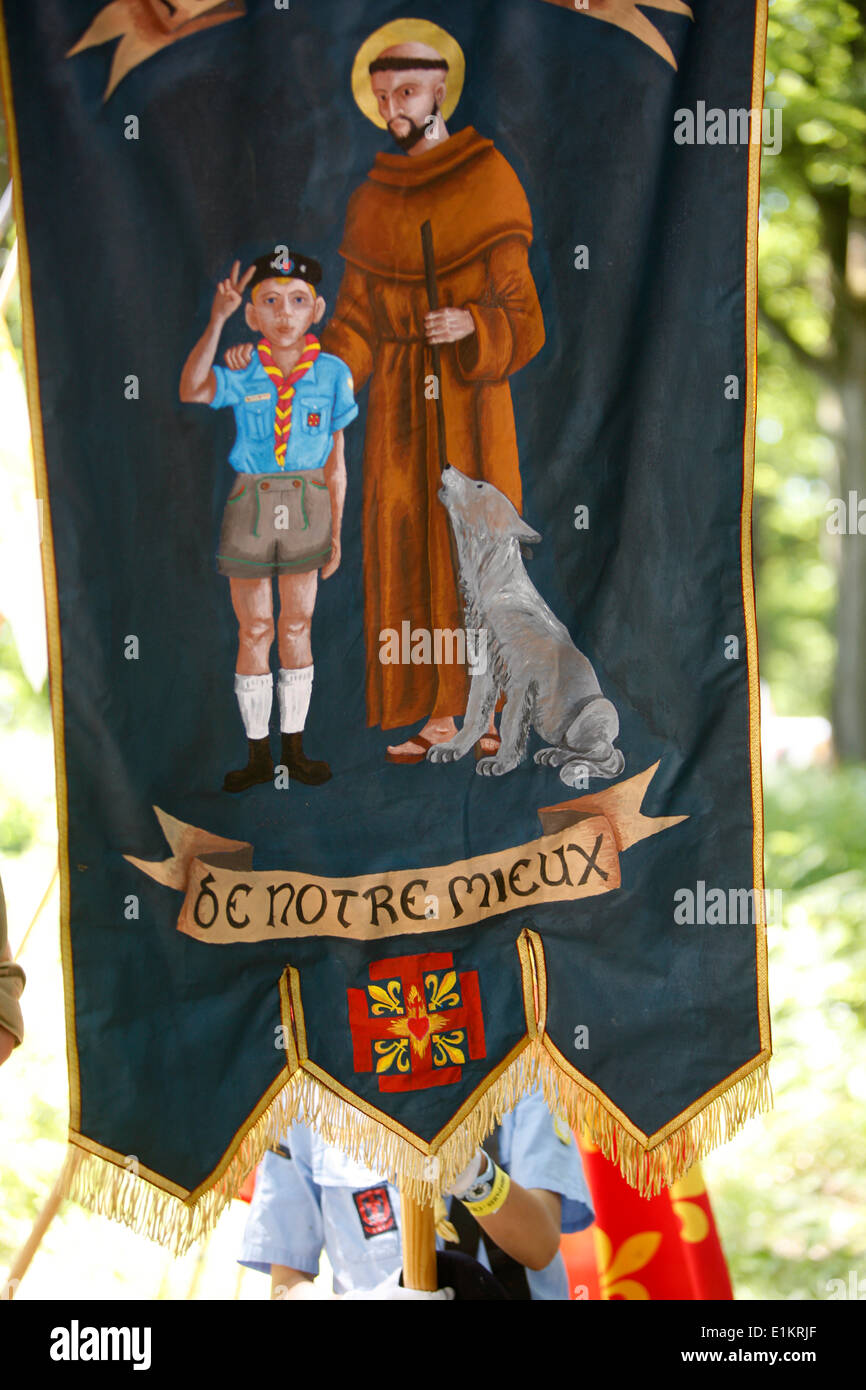 Traditionalist catholic pilgrimage Stock Photo - Alamy