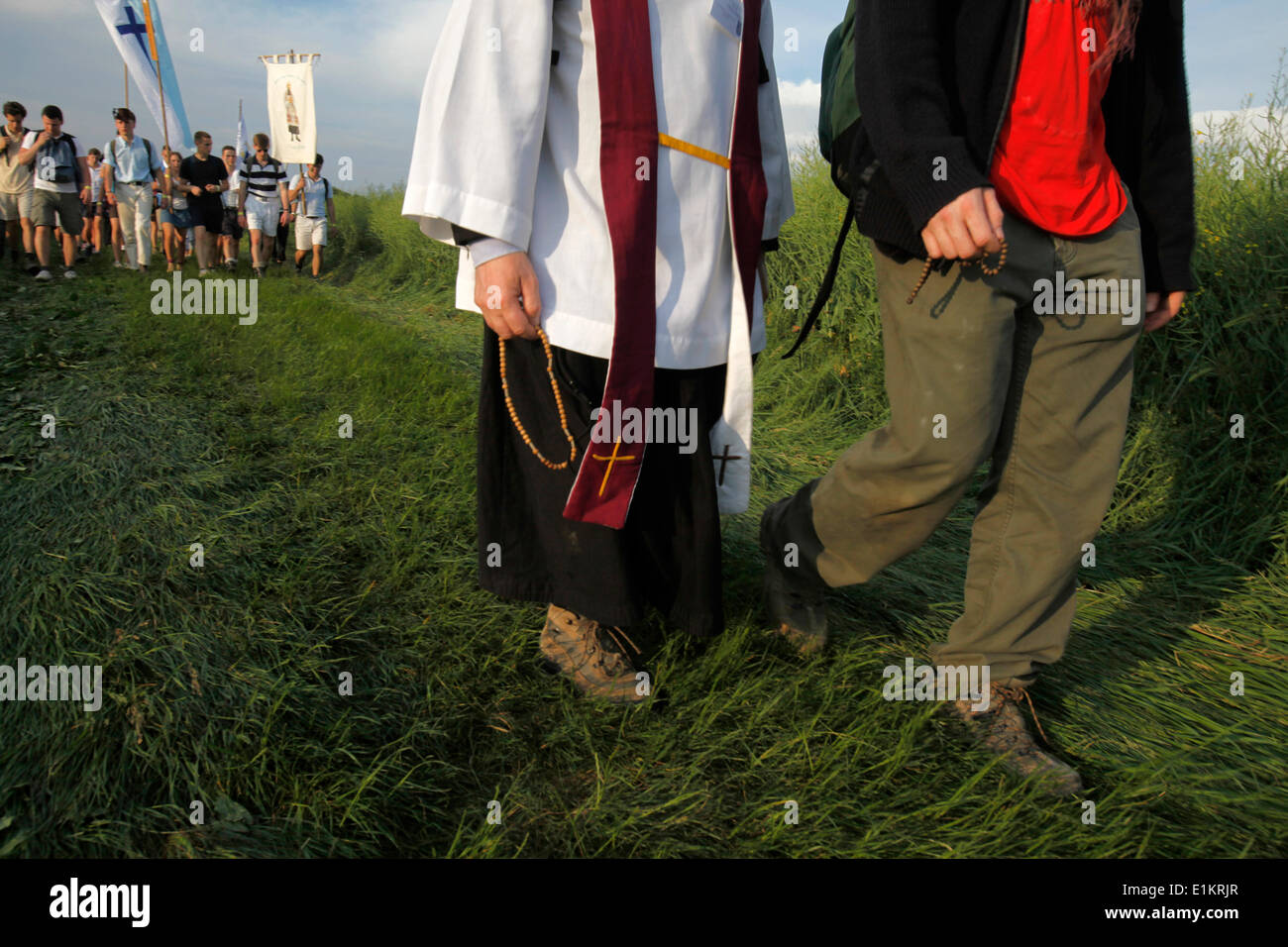 Traditionalist catholic pilgrimage Stock Photo - Alamy