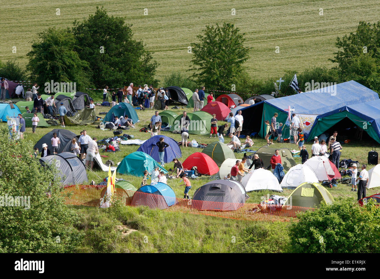 Traditionalist catholic pilgrimage Stock Photo - Alamy