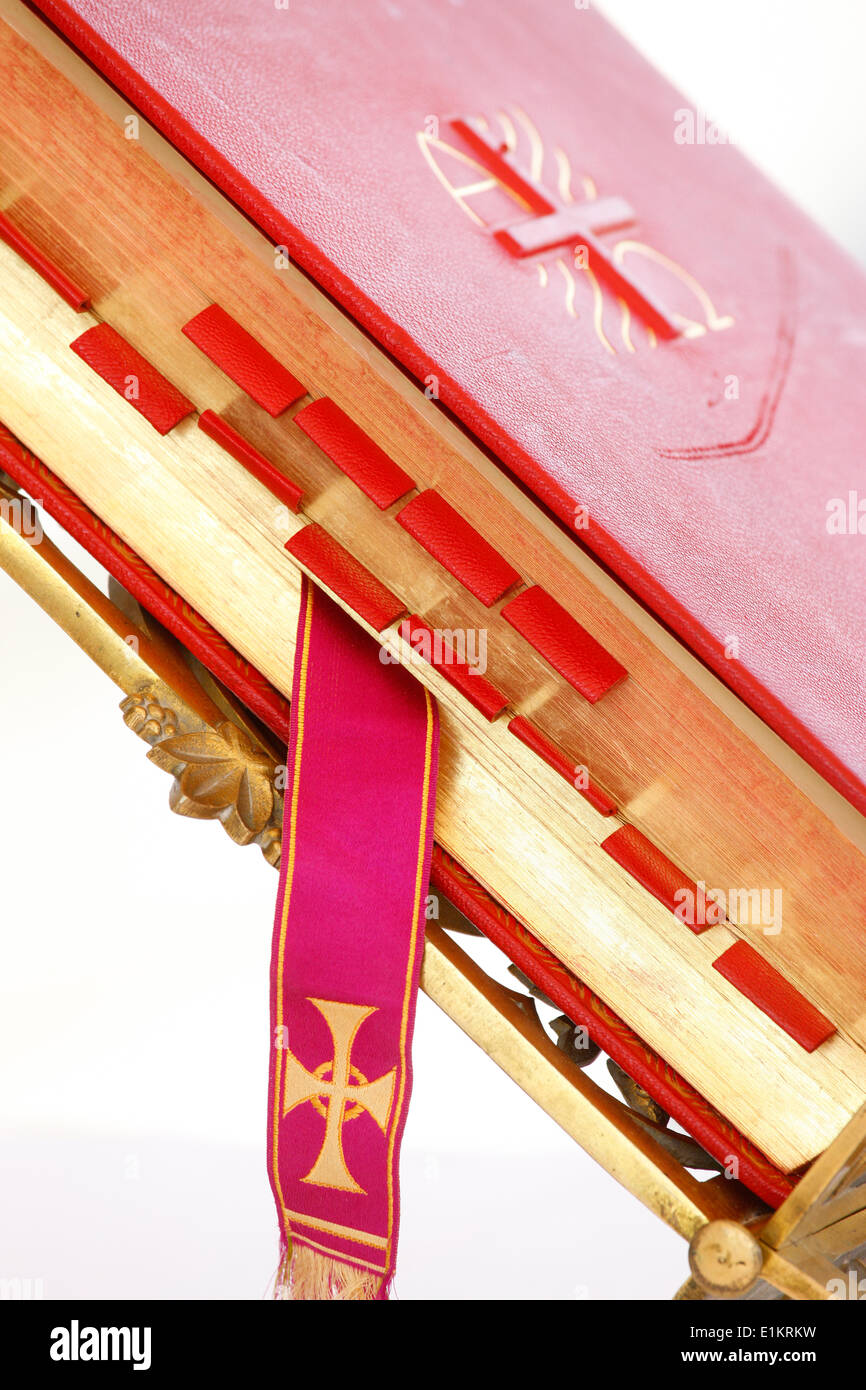 Missal at a traditionalist catholic pilgrimage Stock Photo - Alamy