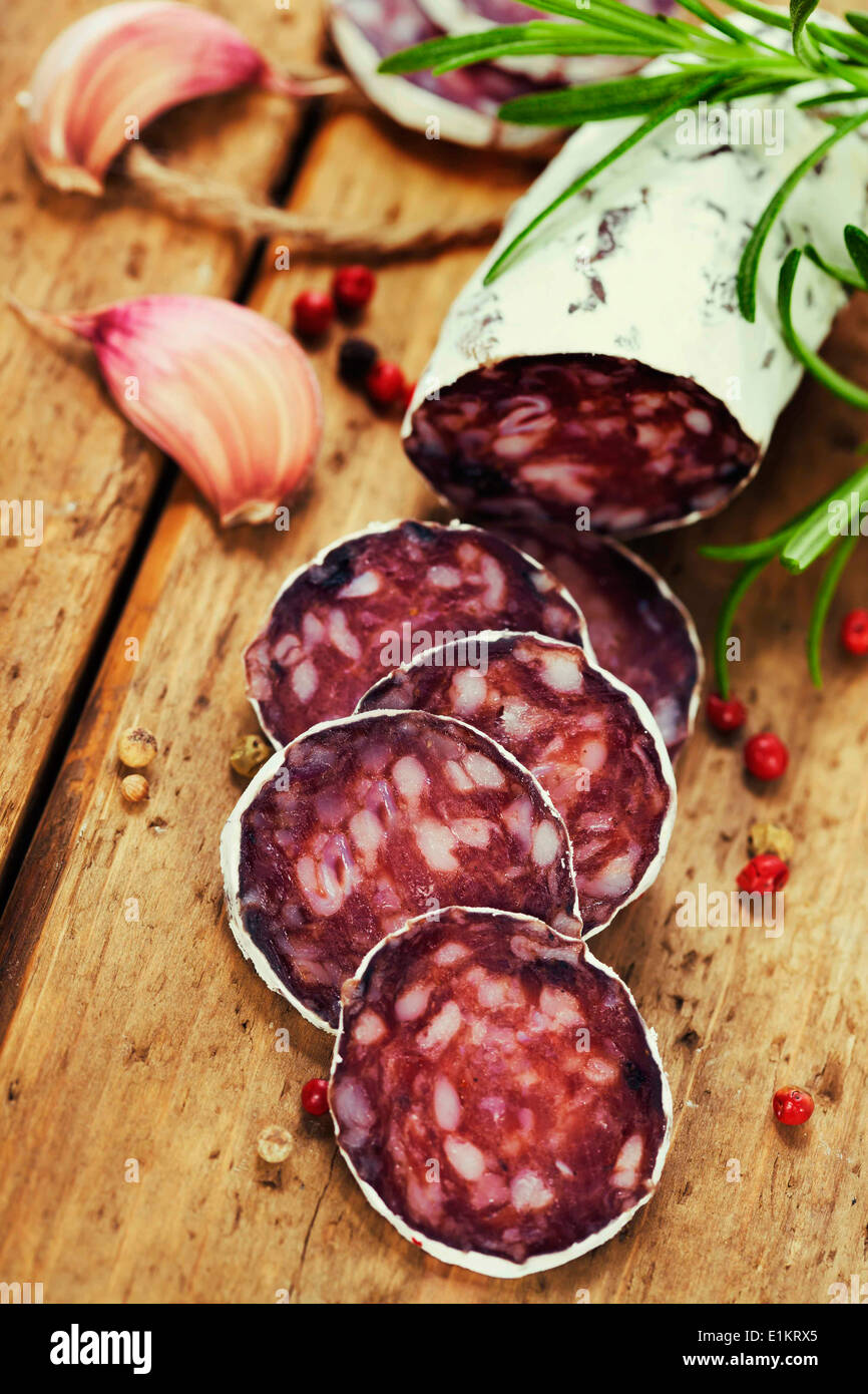 Salami of venison hi-res stock photography and images - Alamy
