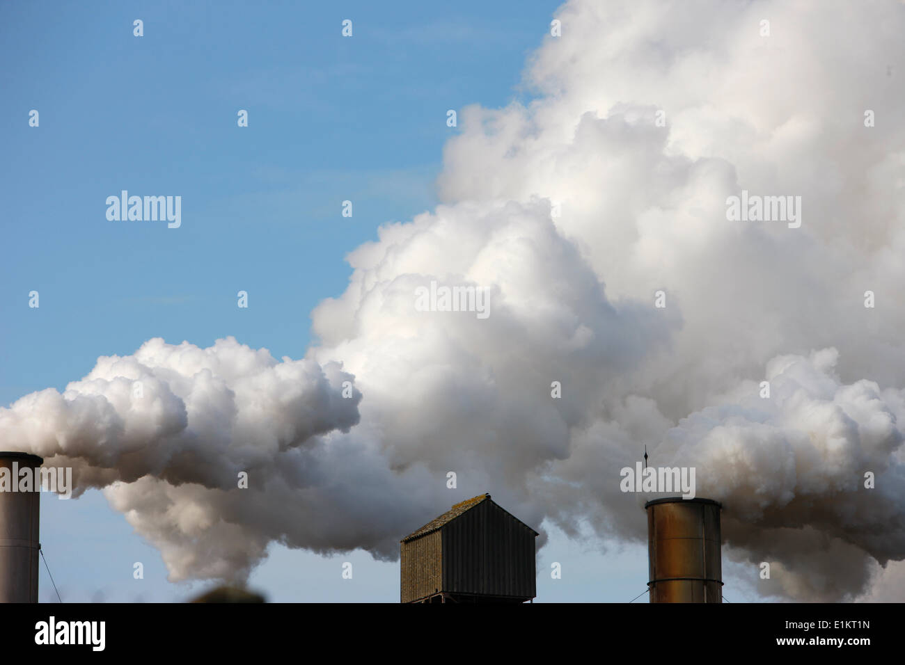 Factory chimney smoke Stock Photo - Alamy