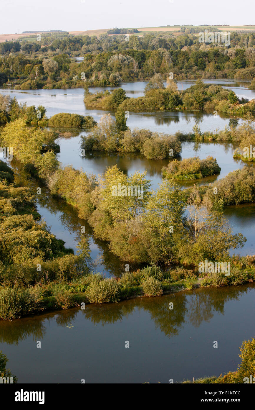 Somme valley landscape Stock Photo - Alamy
