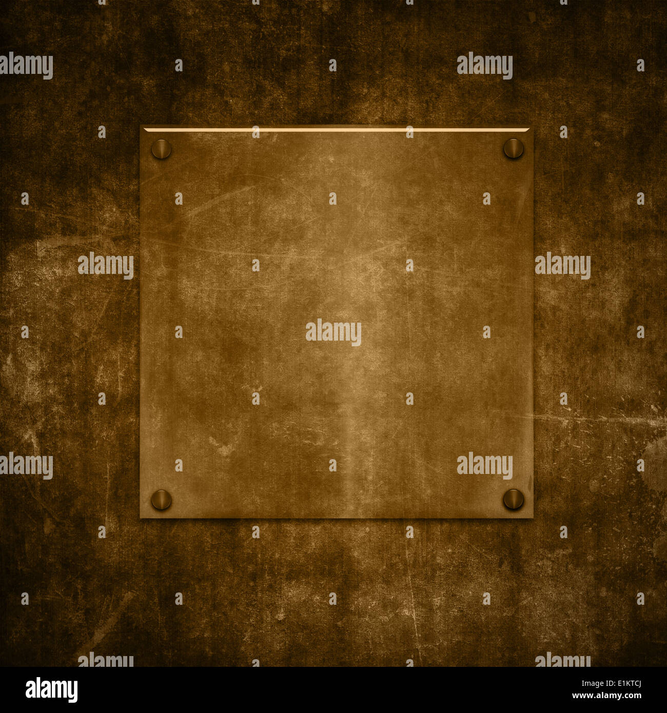 Dark gold metal plate hi-res stock photography and images - Alamy