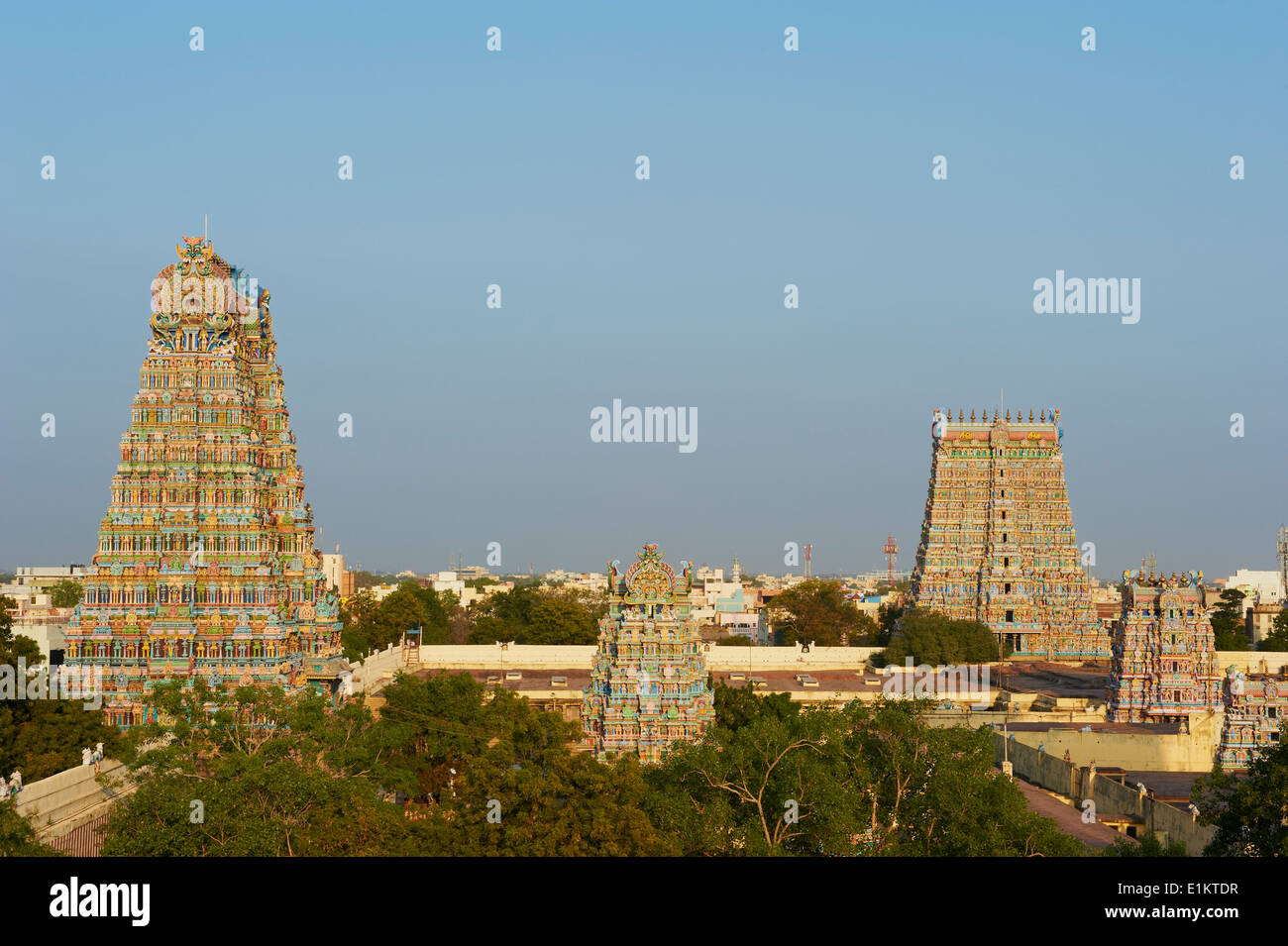 India, Tamil Nadu, Madurai, Sri Meenakshi temple Stock Photo - Alamy