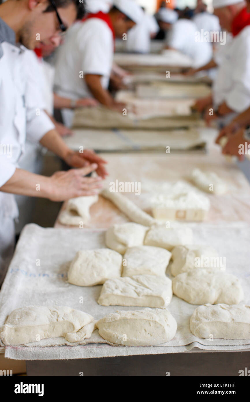 French bakers making bread Stock Photo - Alamy