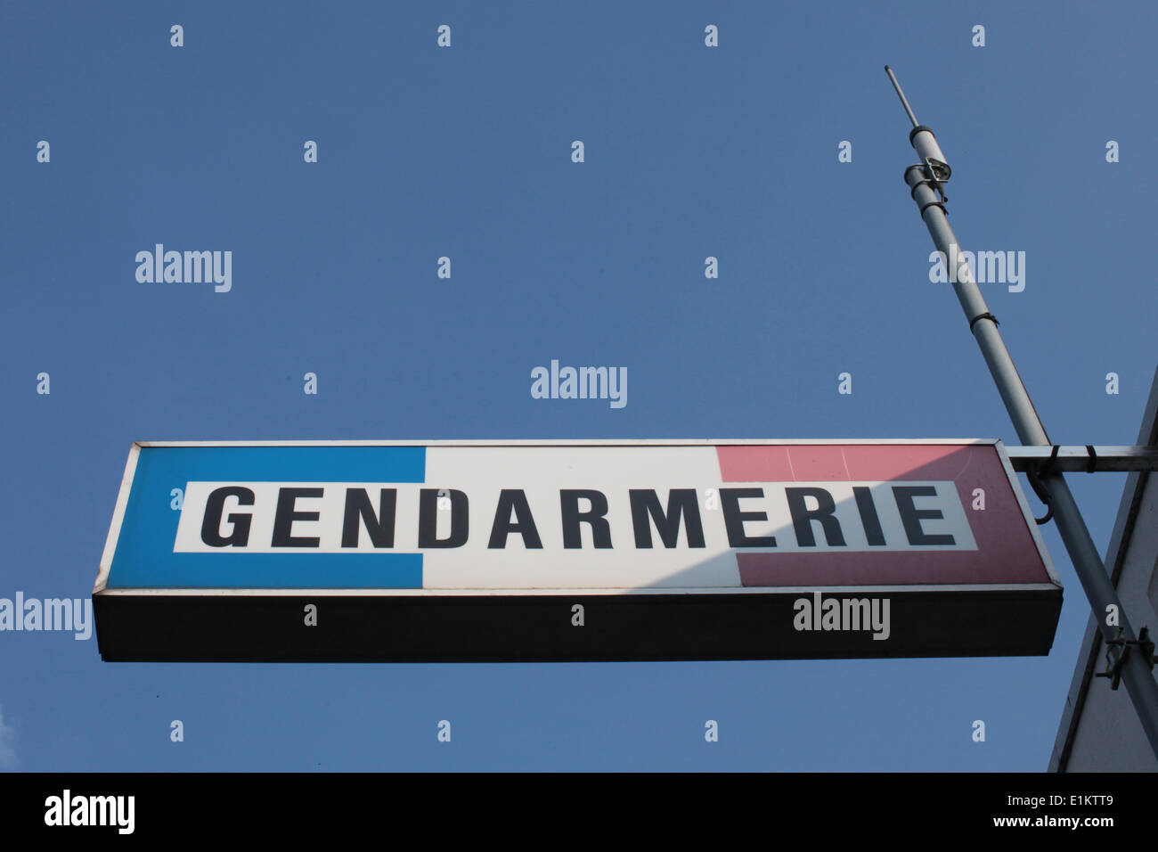 French police sign Stock Photo - Alamy