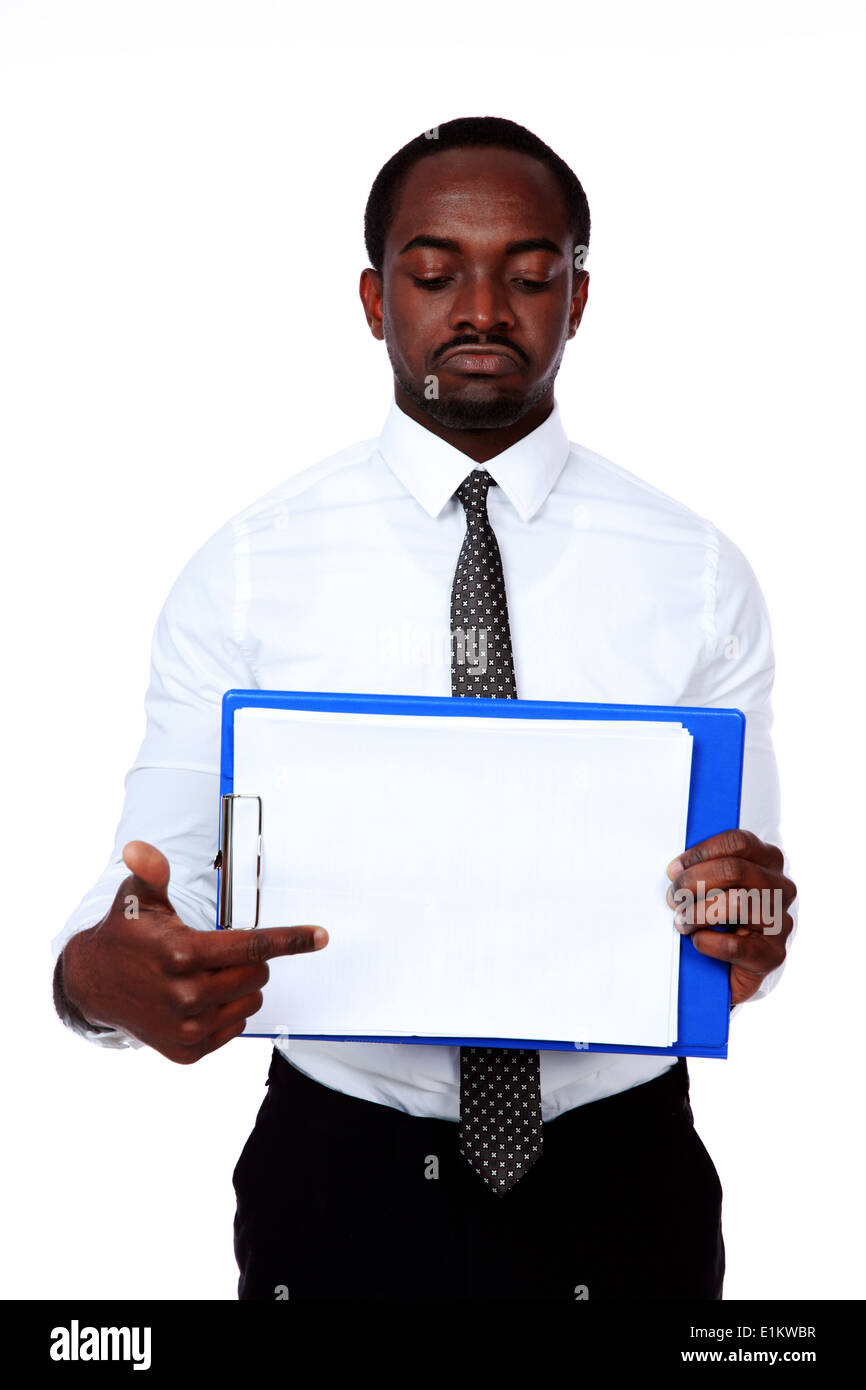 Happy African Man Holding Folder High Resolution Stock Photography and ...