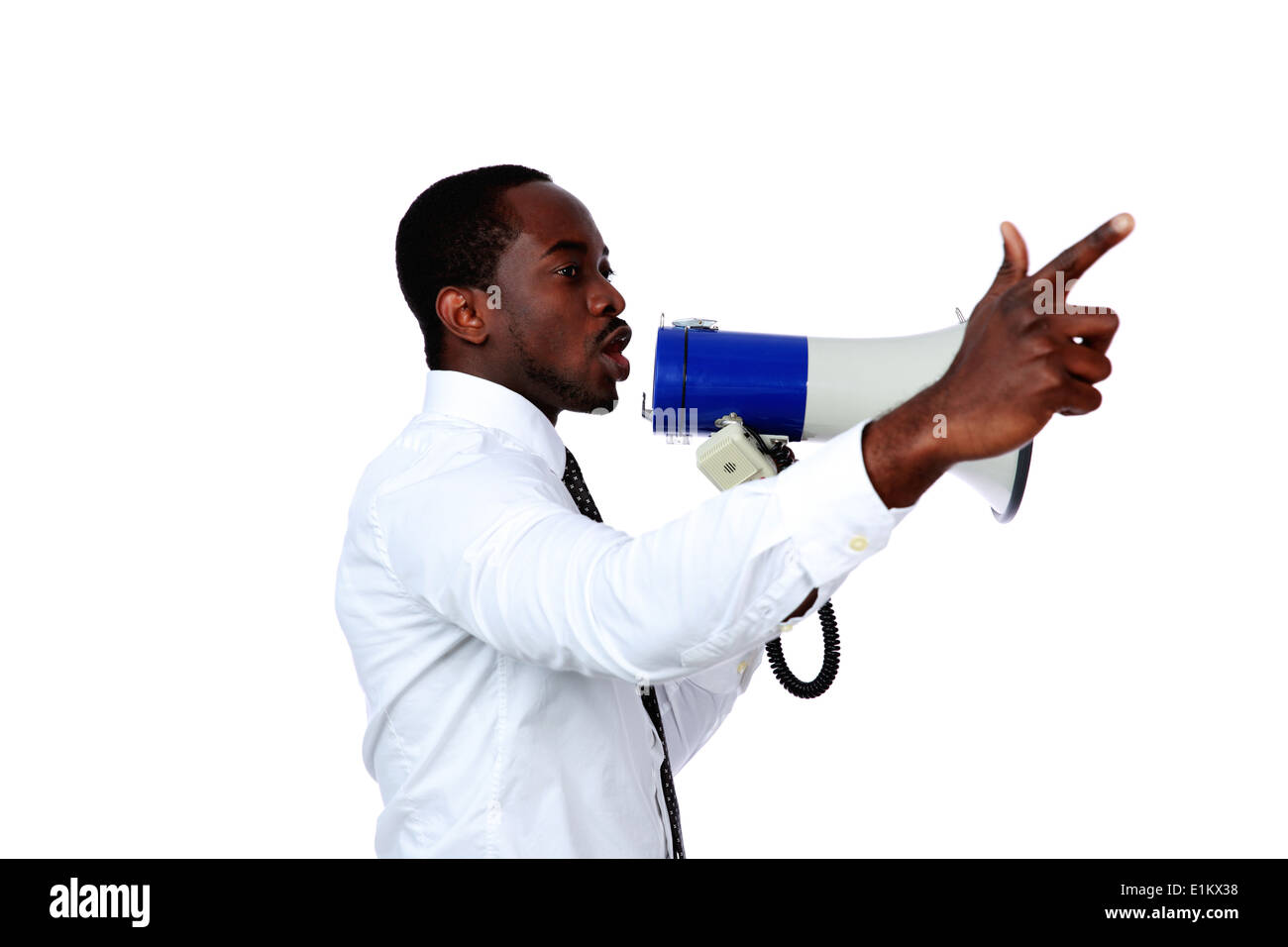 African boss talk hi-res stock photography and images - Alamy