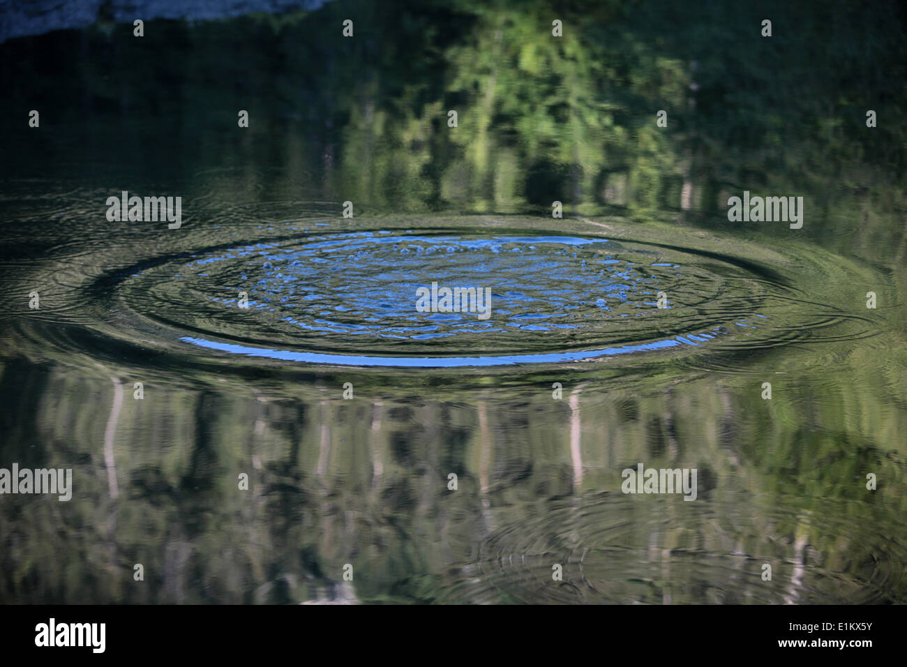 Ripples on a lake Stock Photo - Alamy