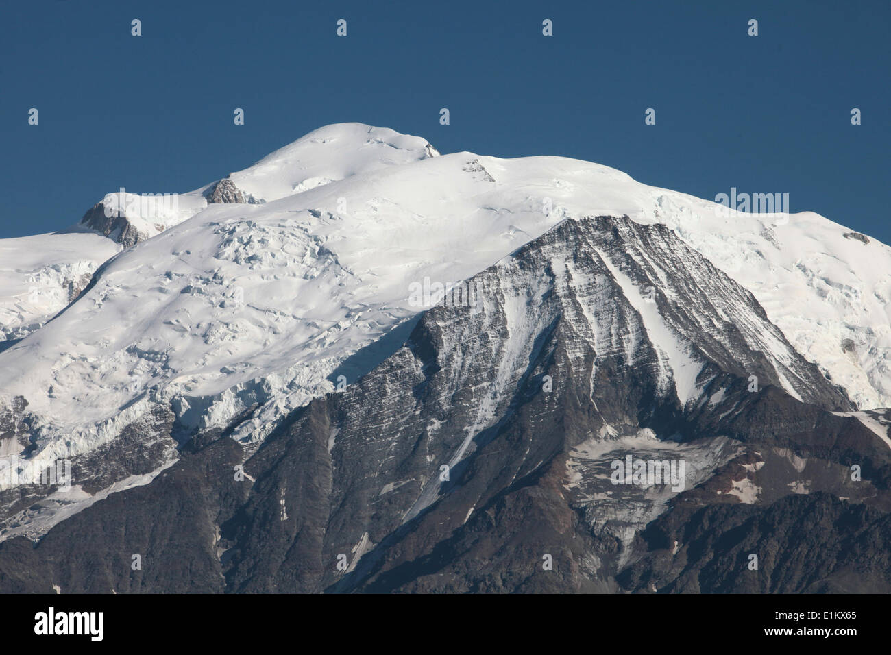 Mont-Blanc seen from Plateau d'Assy Stock Photo - Alamy